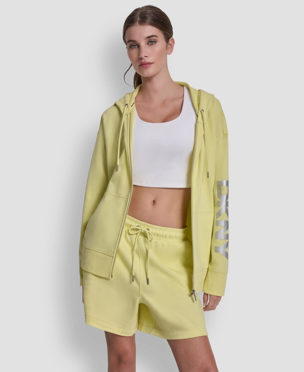 Click here for Dkny Sport Womens Regular-Fit Full Zip Hoodie - Le... prices