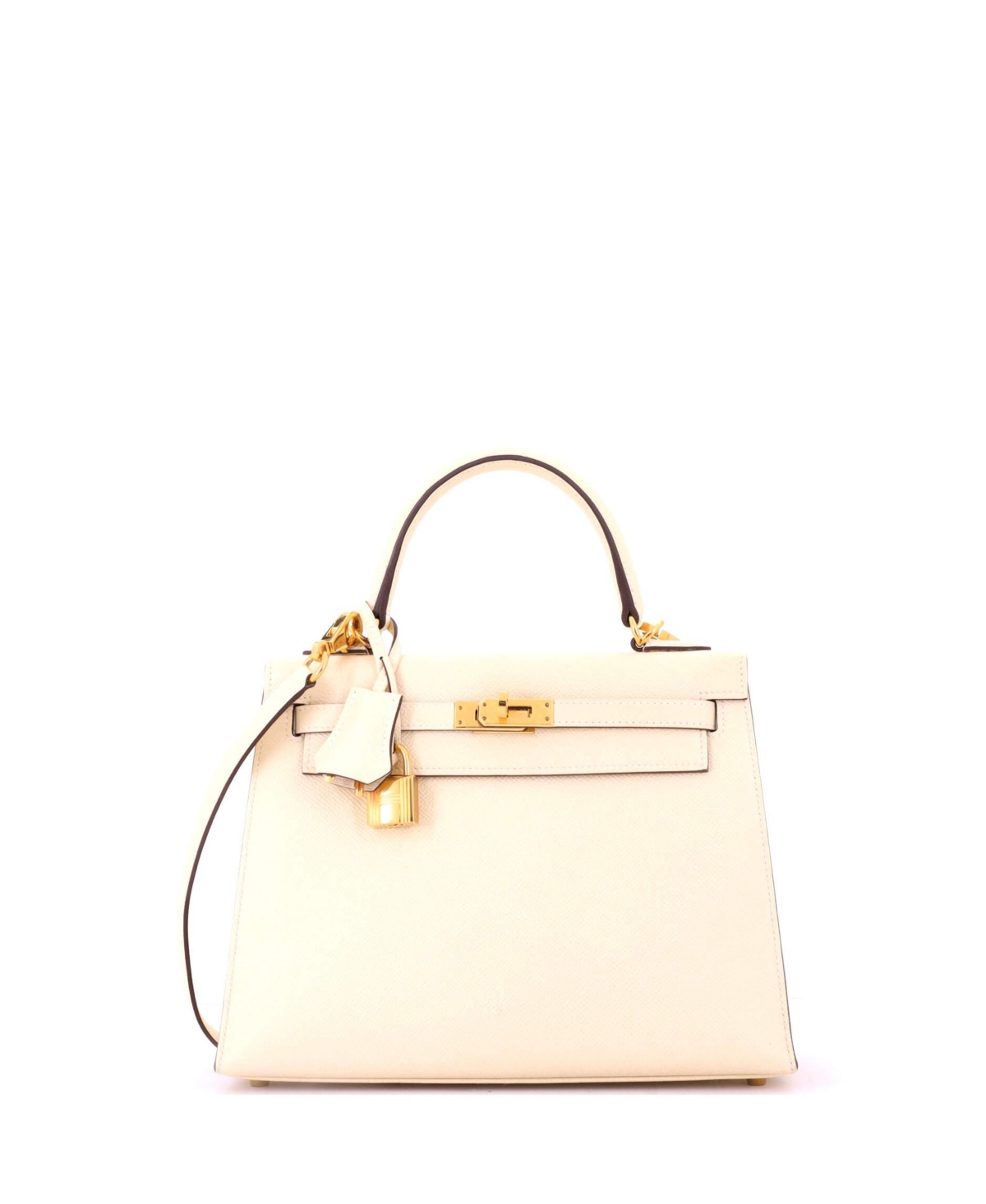 Click here for Pre-Owned HERMES Kelly 25 Handbag Light Epsom with... prices