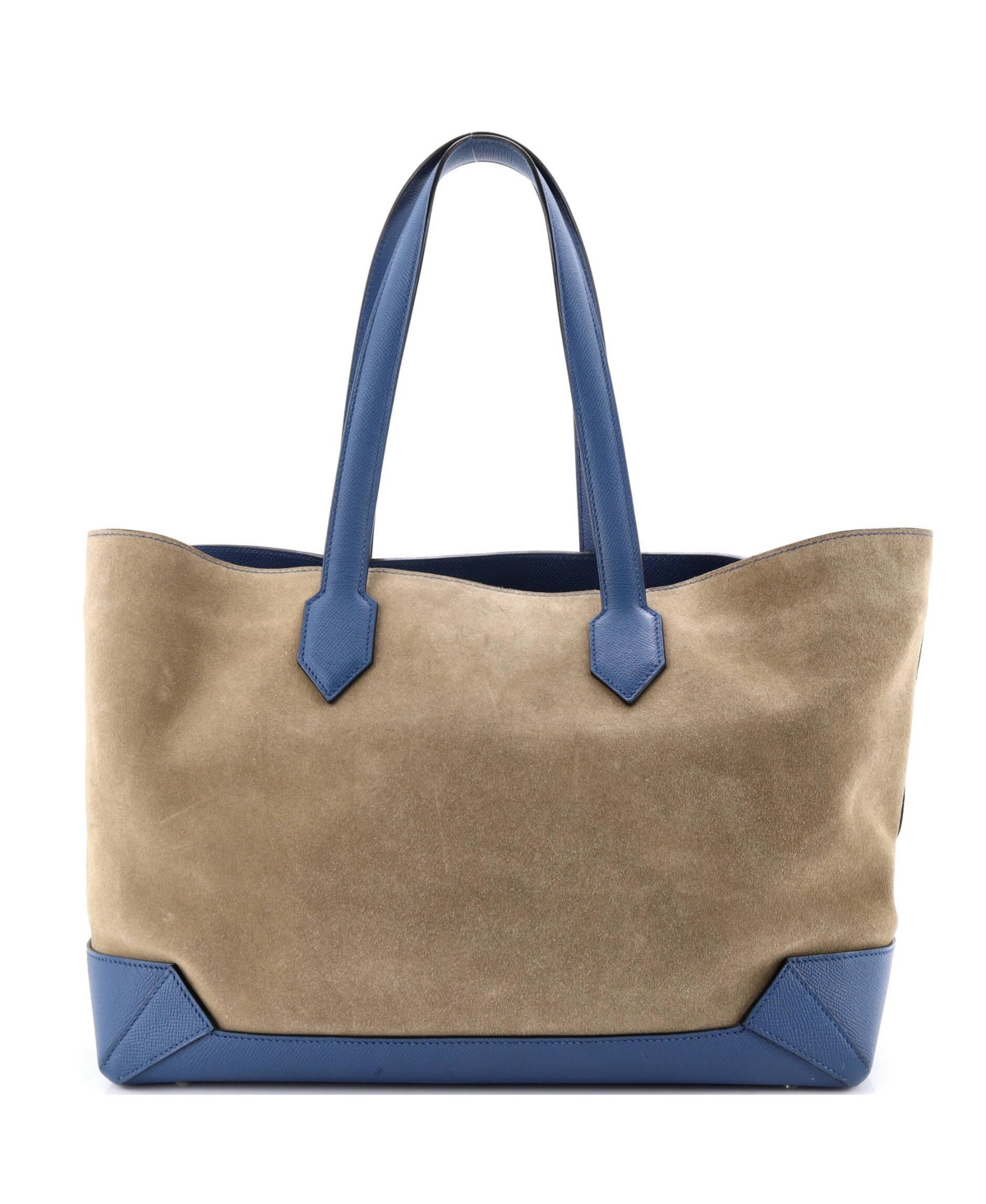 Click here for Pre-Owned HERMES 36 Maxibox Cabas Doblis Suede wit... prices