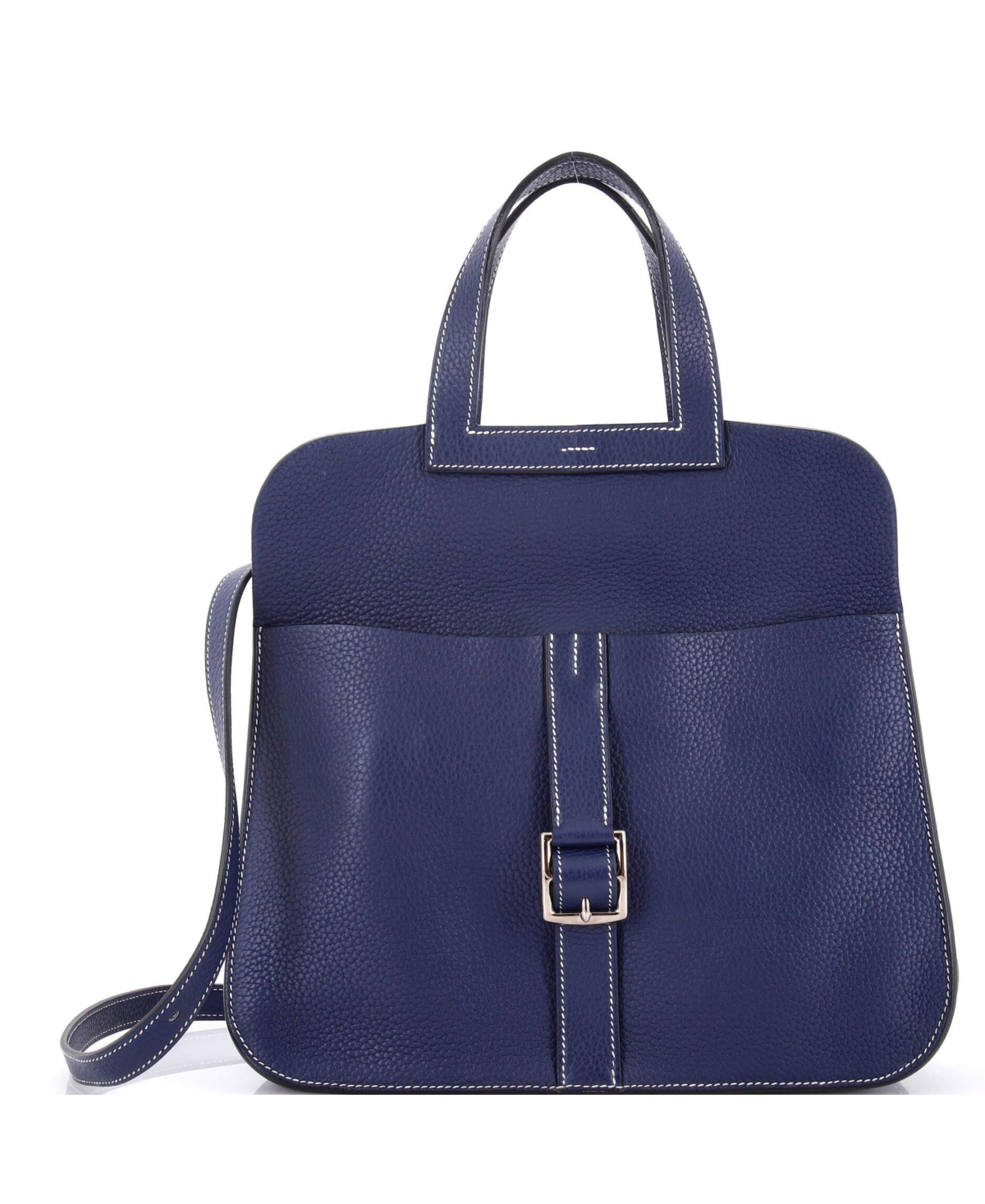 Click here for Pre-Owned HERMES 31 Halzan Bag Clemence - Blue prices