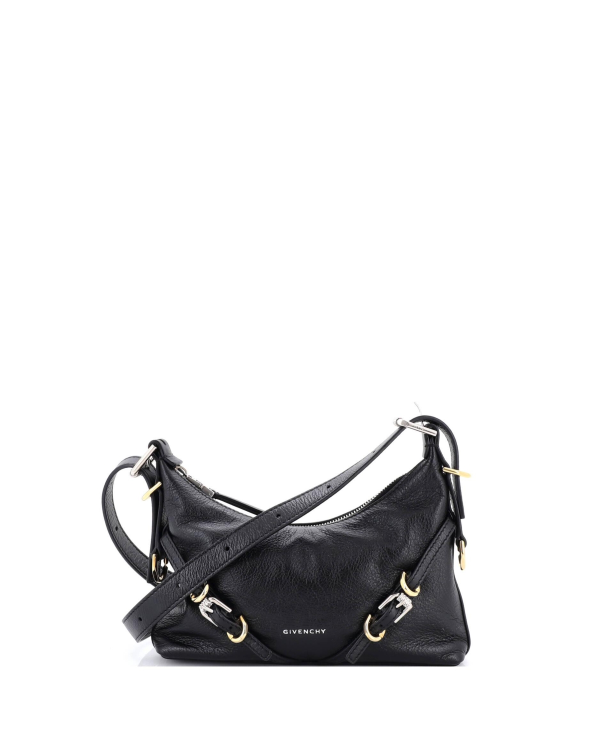 Click here for Pre-Owned Givenchy Mini Voyou Hobo Leather - Black prices