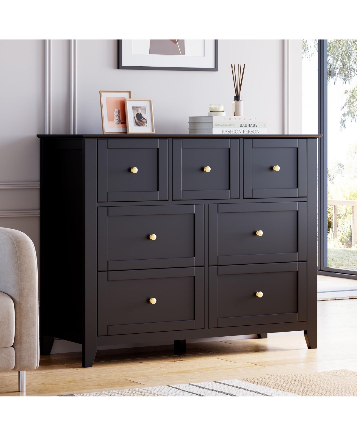 Click here for gaomon Dresser with 7 Deep Drawers for Bedroom  Fa... prices