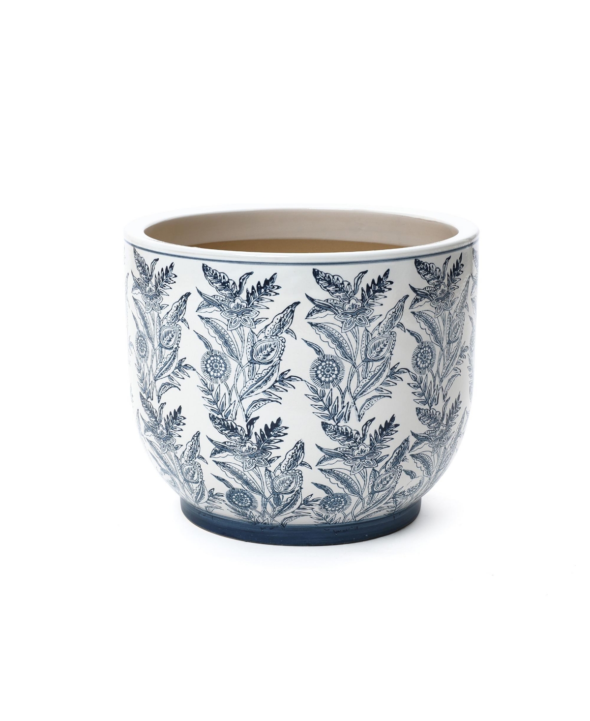 Click here for LuxenHome Blue Botanical Floral Ceramic Planter  1... prices