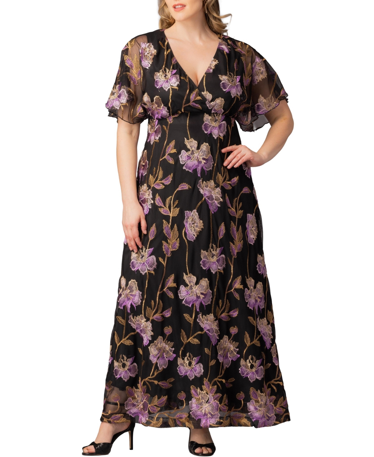 Click here for Kiyonna Womens Plus Size Embroidered Elegance Even... prices