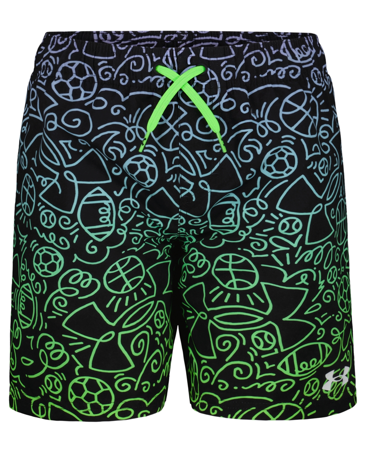 Click here for Under Armour Boys 8-20 Doodle Print Swim Trunks -... prices