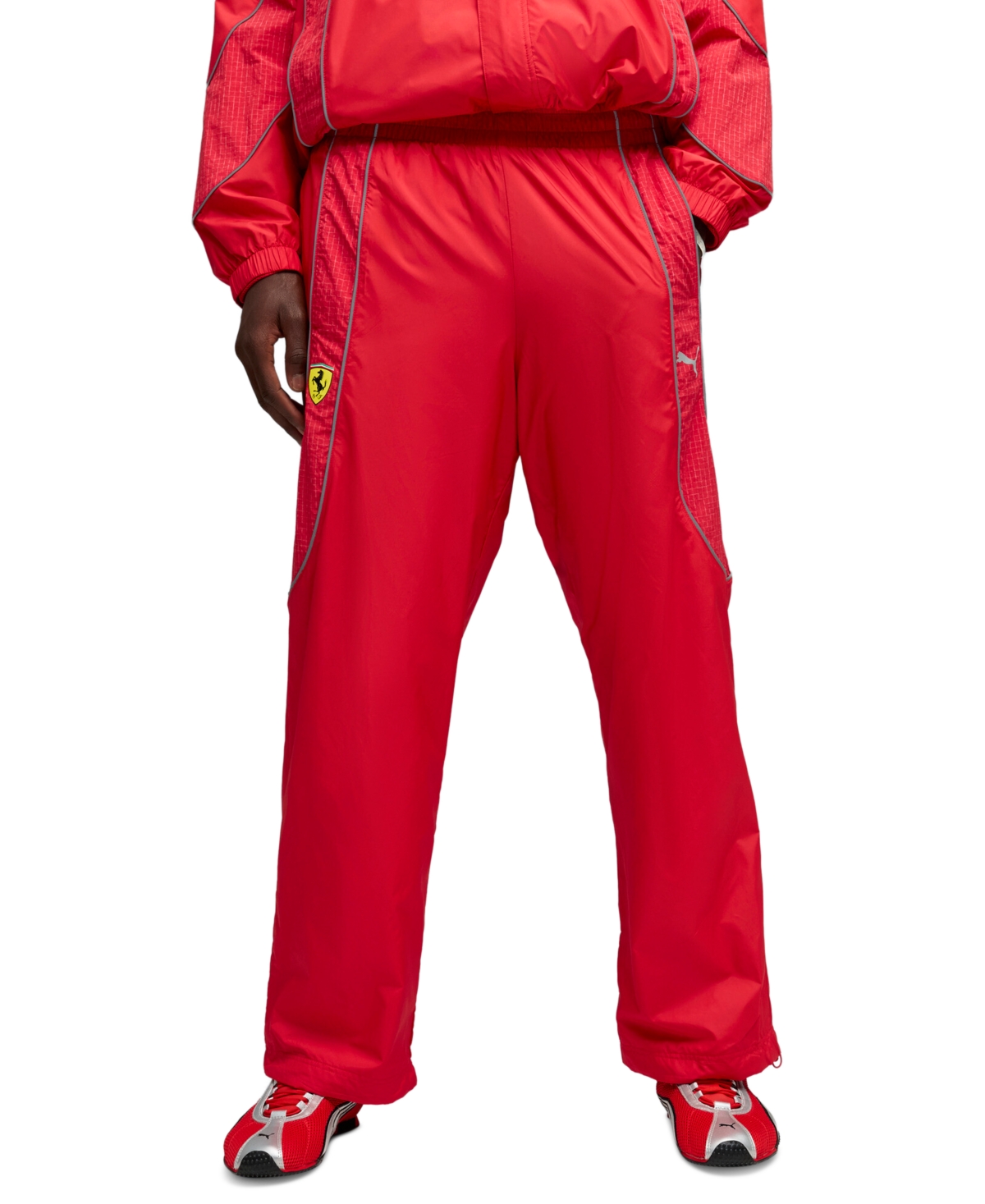 Click here for Puma Mens Ferrari Pumatech-x Regular-Fit Pants - R... prices