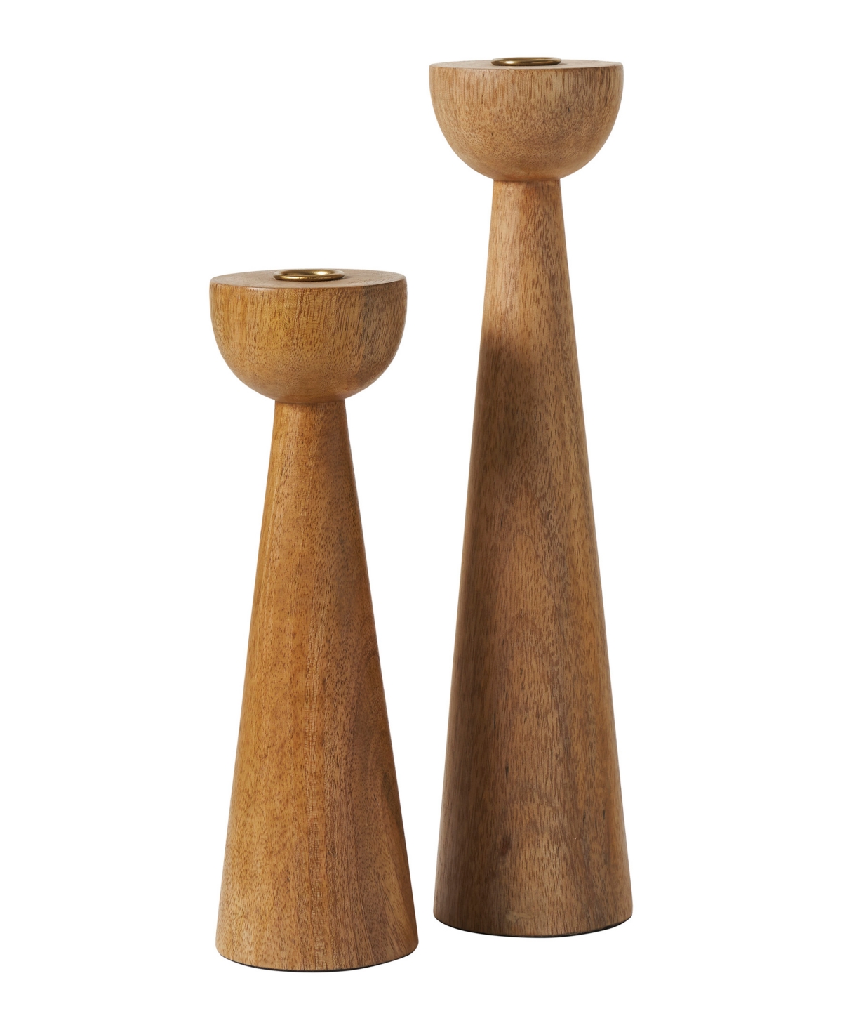 Click here for Ren Wil Laurier Candle Holder  Set of 2 - Light Br... prices