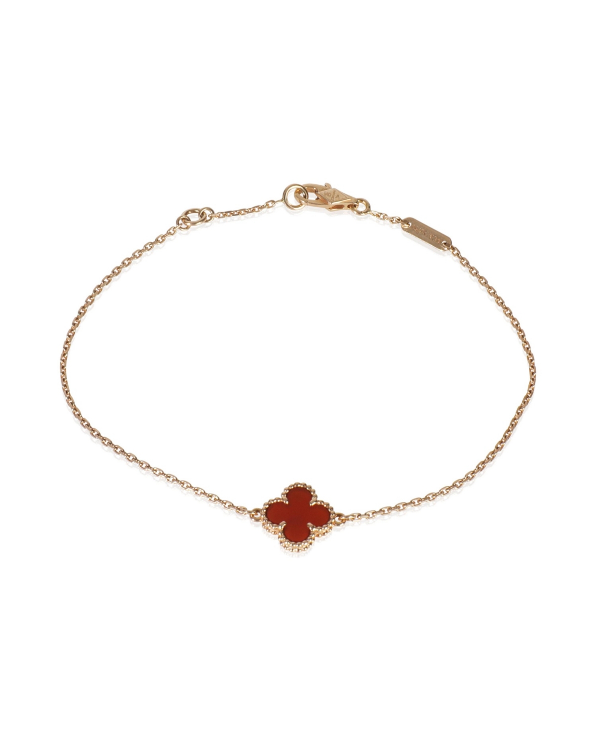 Click here for Van Cleef & Arpels Rose Gold Carnelian Sweet Alham... prices