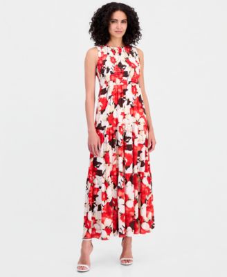 Click here for Anne Klein Womens Smocked Bodice Tiered Maxi Dress prices