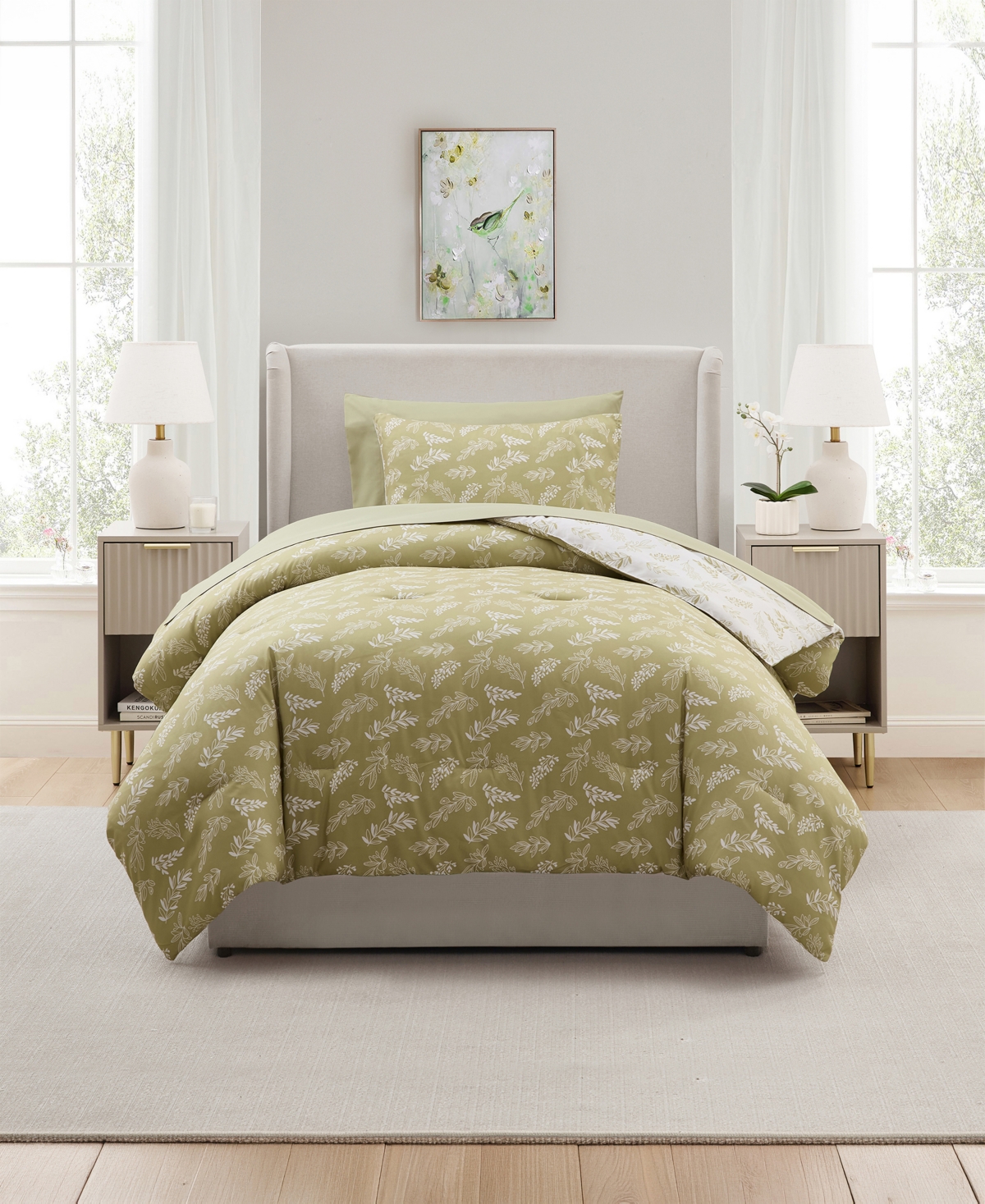 Click here for Nestl Luxury Soft Botanical Design 5-Pc. Comforter... prices