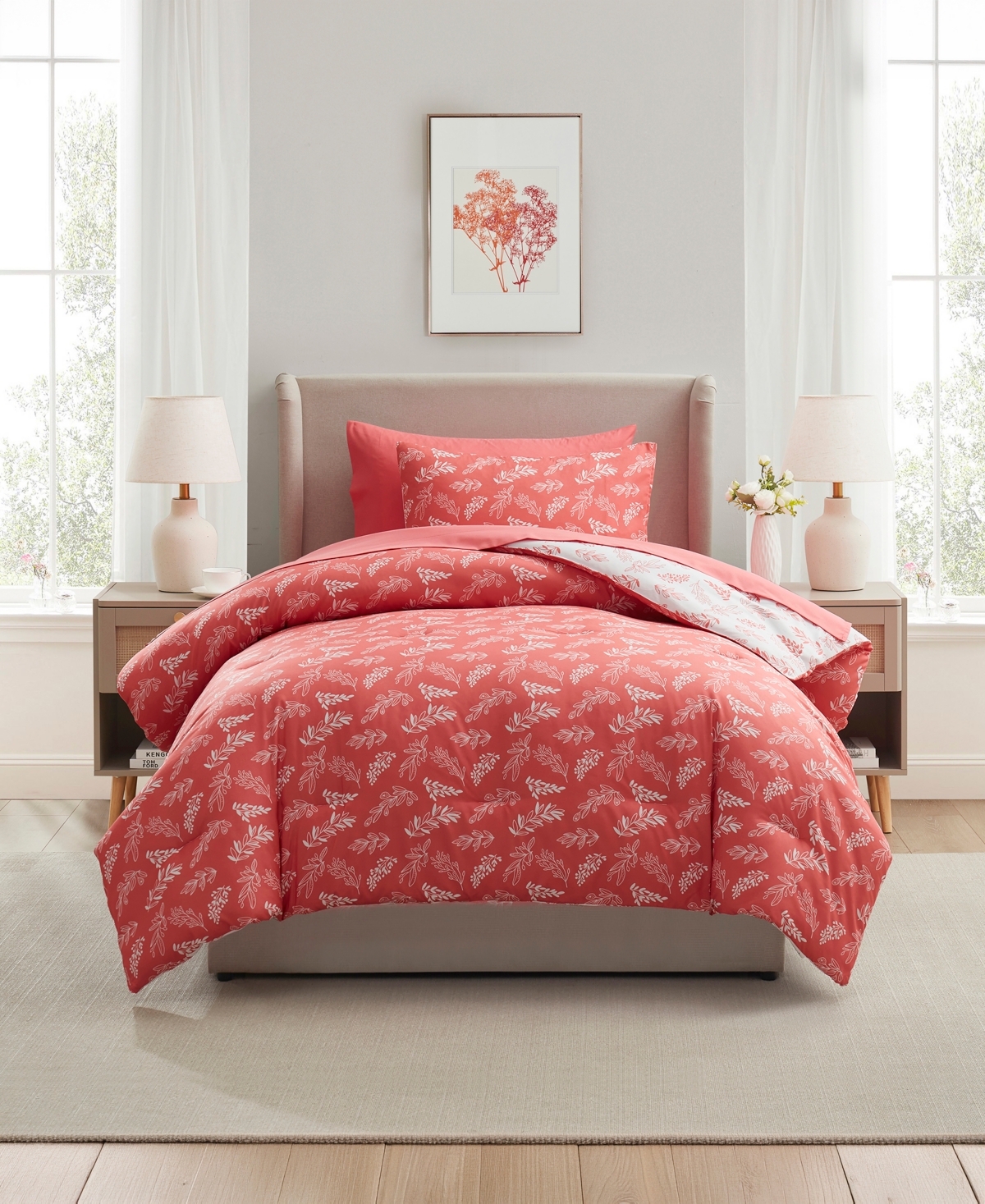Click here for Nestl Luxury Soft Botanical Design 5-Pc. Comforter... prices