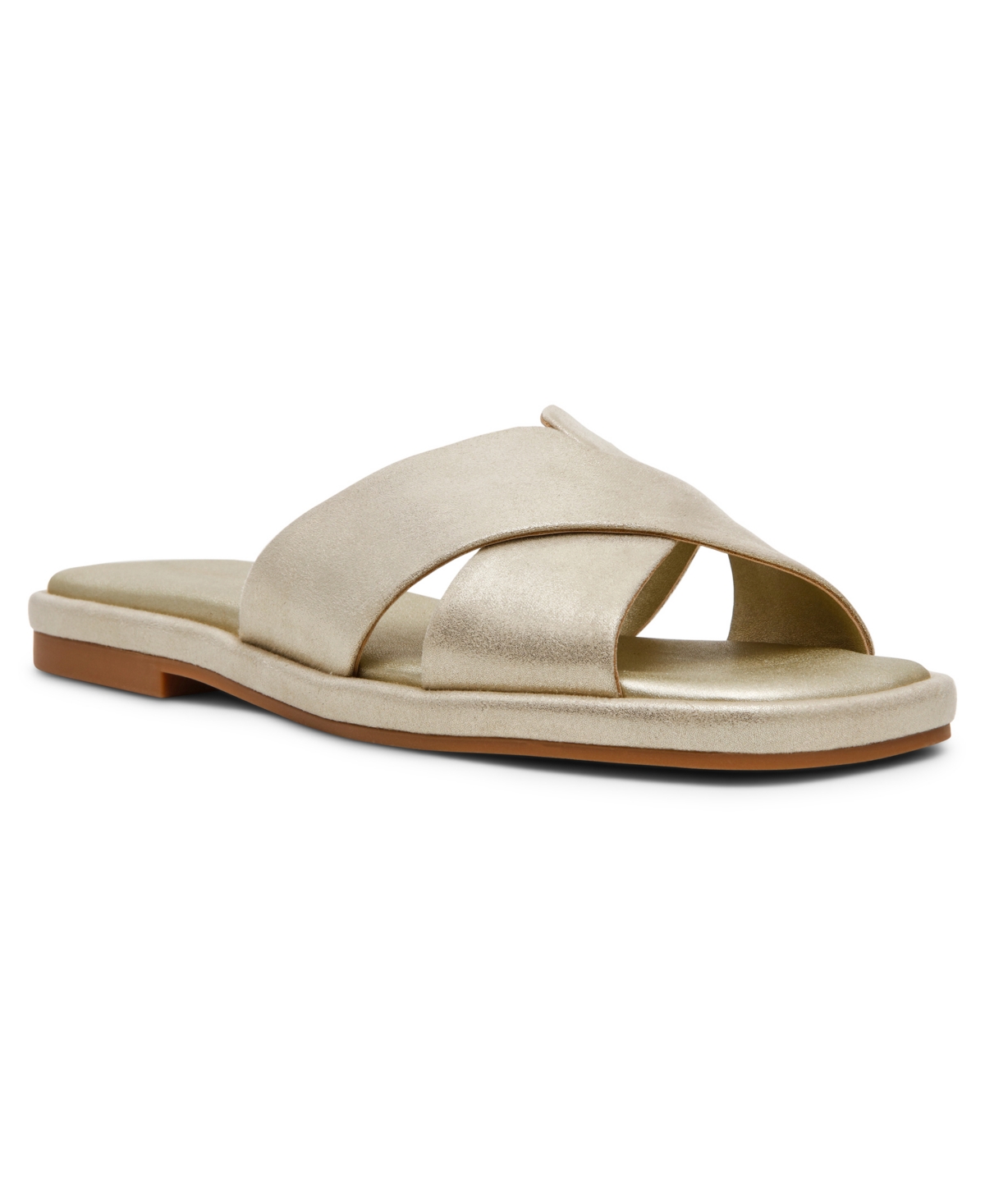 Click here for Anne Klein Womens Khloe Slip On Sandals - Platinum prices