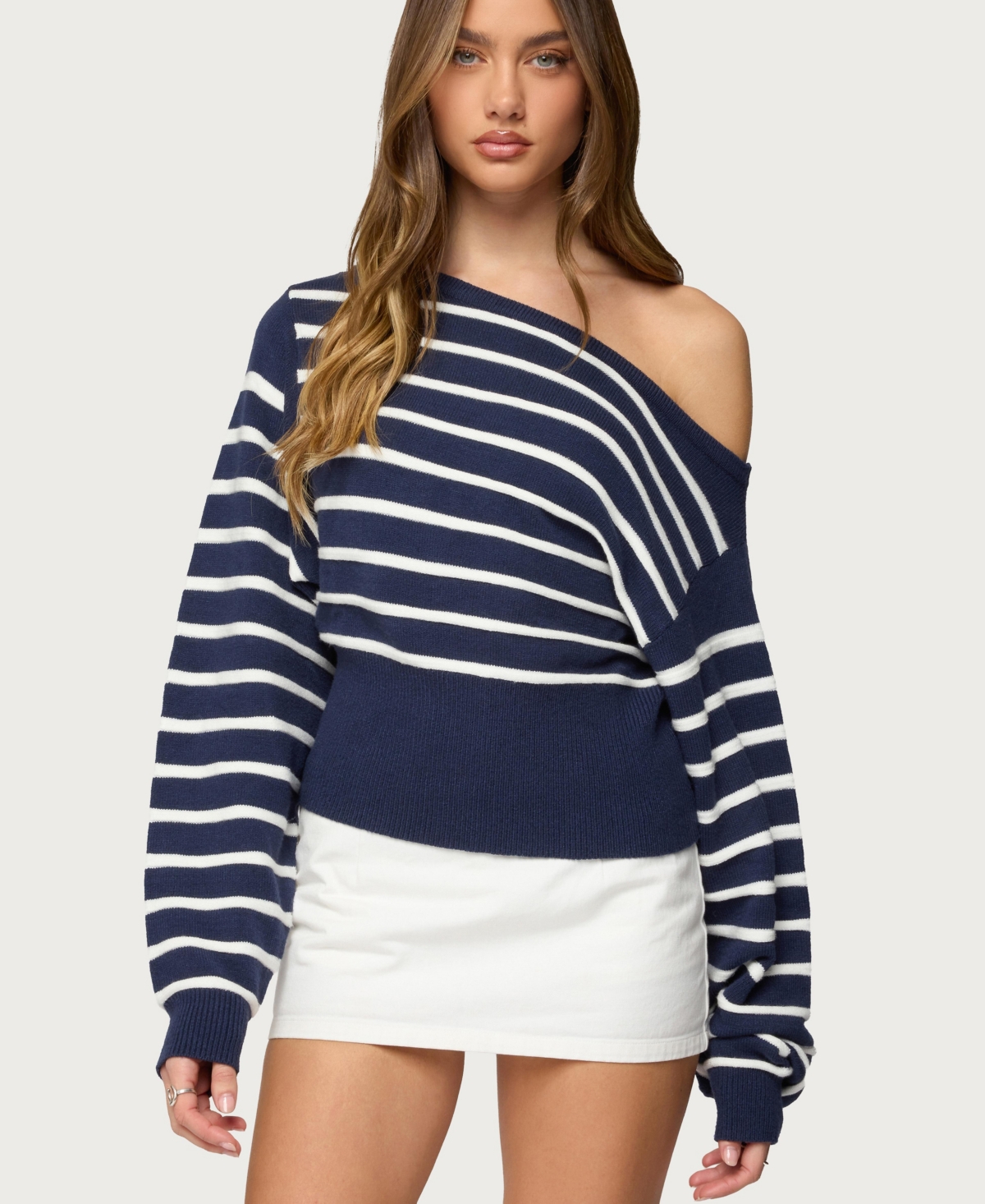 Click here for Edikted Womens Mika Off Shoulder Oversized Sweater... prices