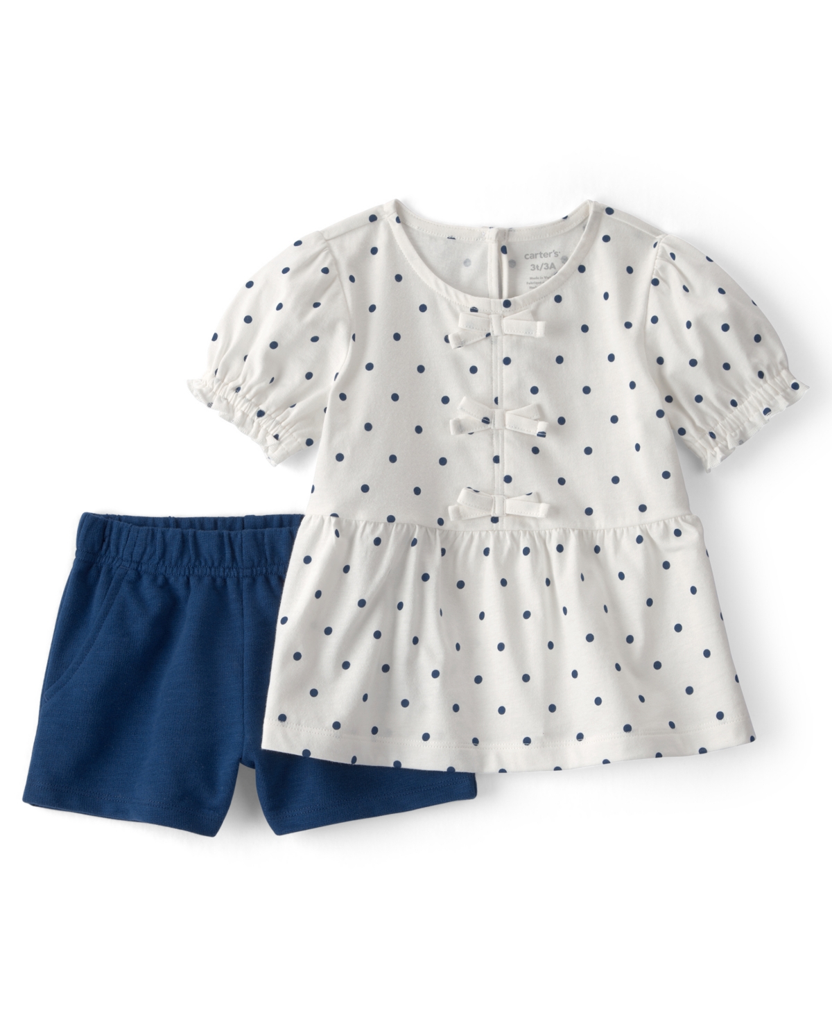 Click here for Carters Girls Toddler 2T-5T Polka Dots Top & Short... prices