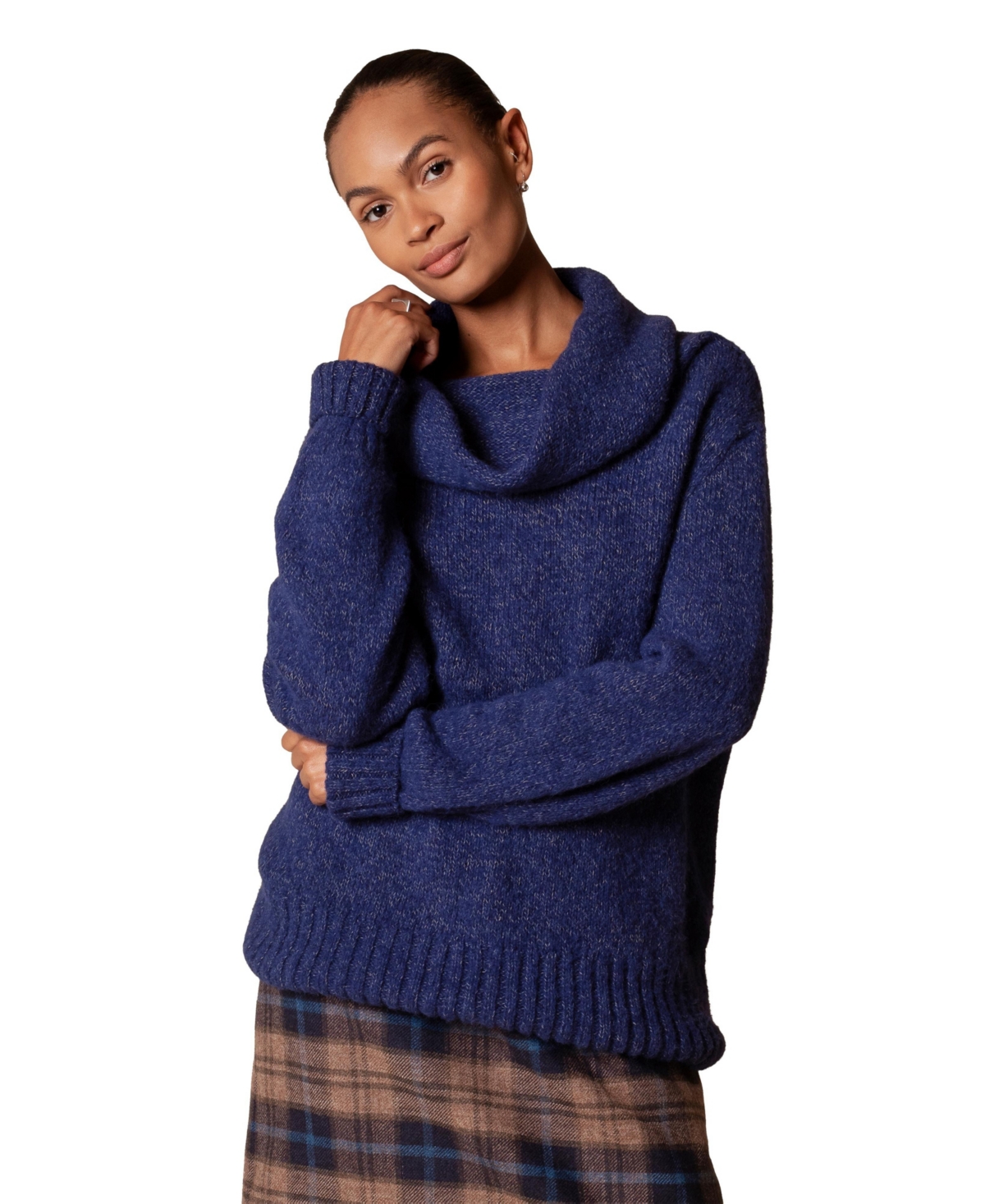 Click here for Celtic & Co. Womens Alpaca Silk Blend Cowl Neck Sw... prices