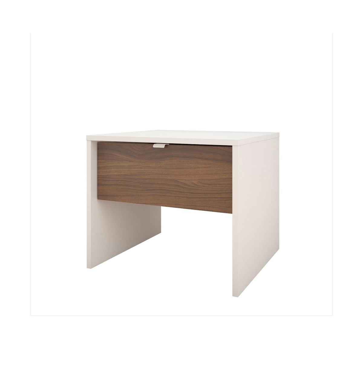 Click here for Nexera Nightstand With 1-Drawer. - White and walnu... prices
