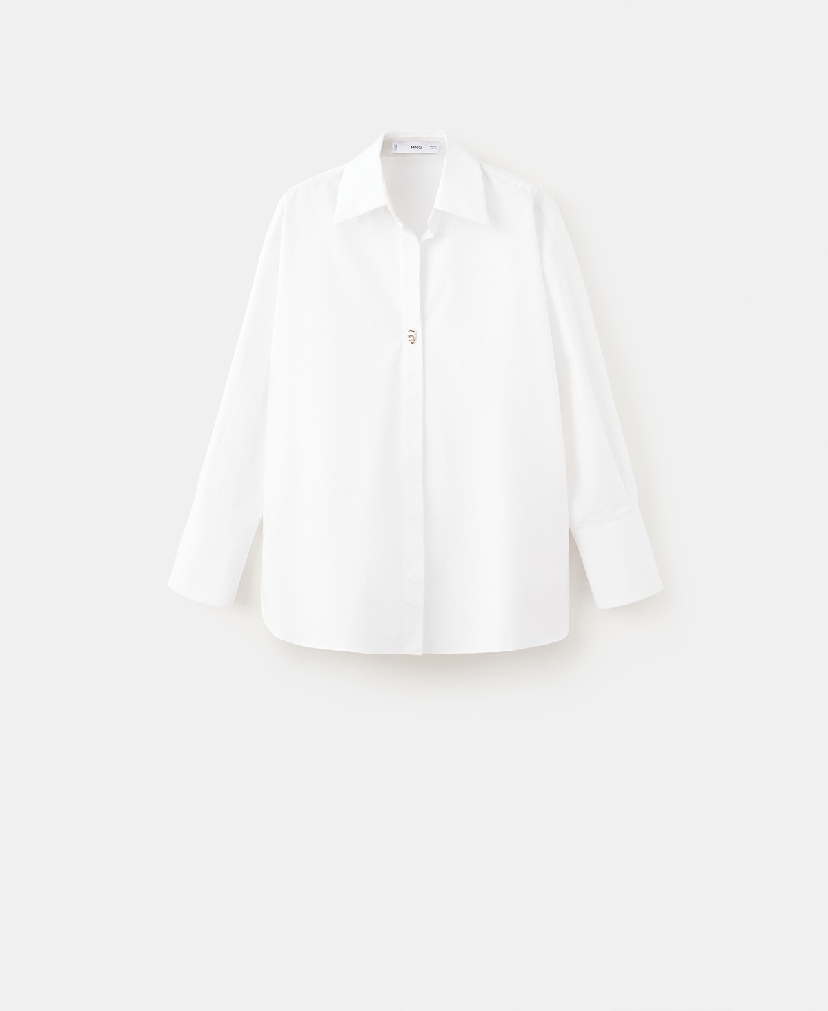 Click here for Mango Womens Oversize Cotton Shirt - White prices
