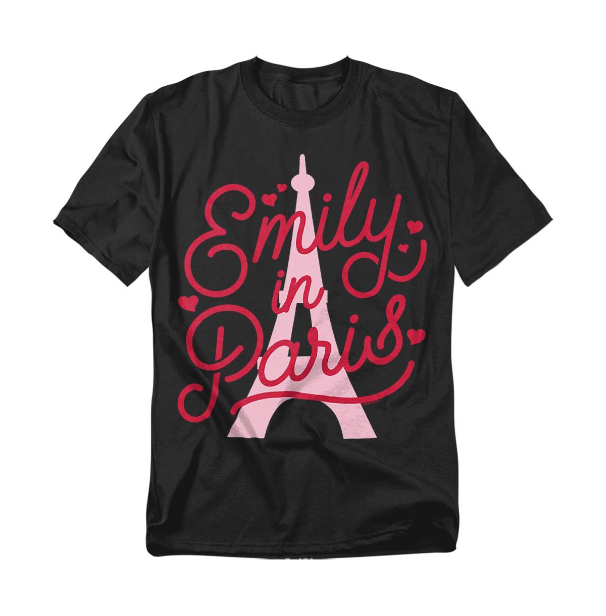 Click here for Emily in Paris Mens Hearts And Effiel Tower T-Shir... prices