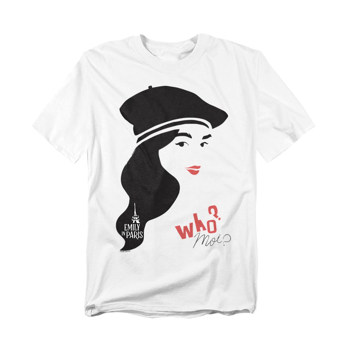 Click here for Emily in Paris Mens Who Moi T-Shirt - White prices