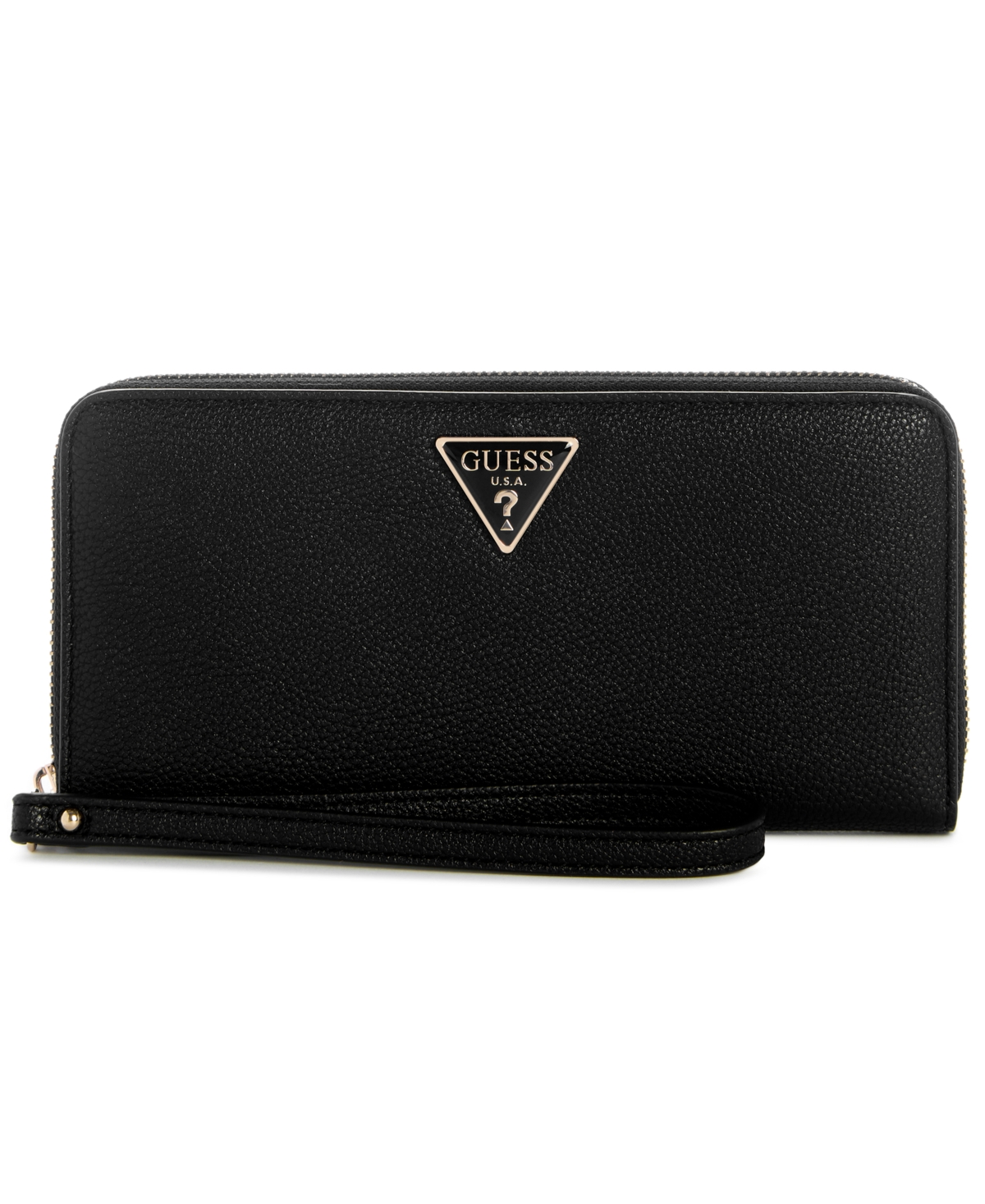 Click here for Guess Lucci Boxed Large Zip Around Wallet - Black prices