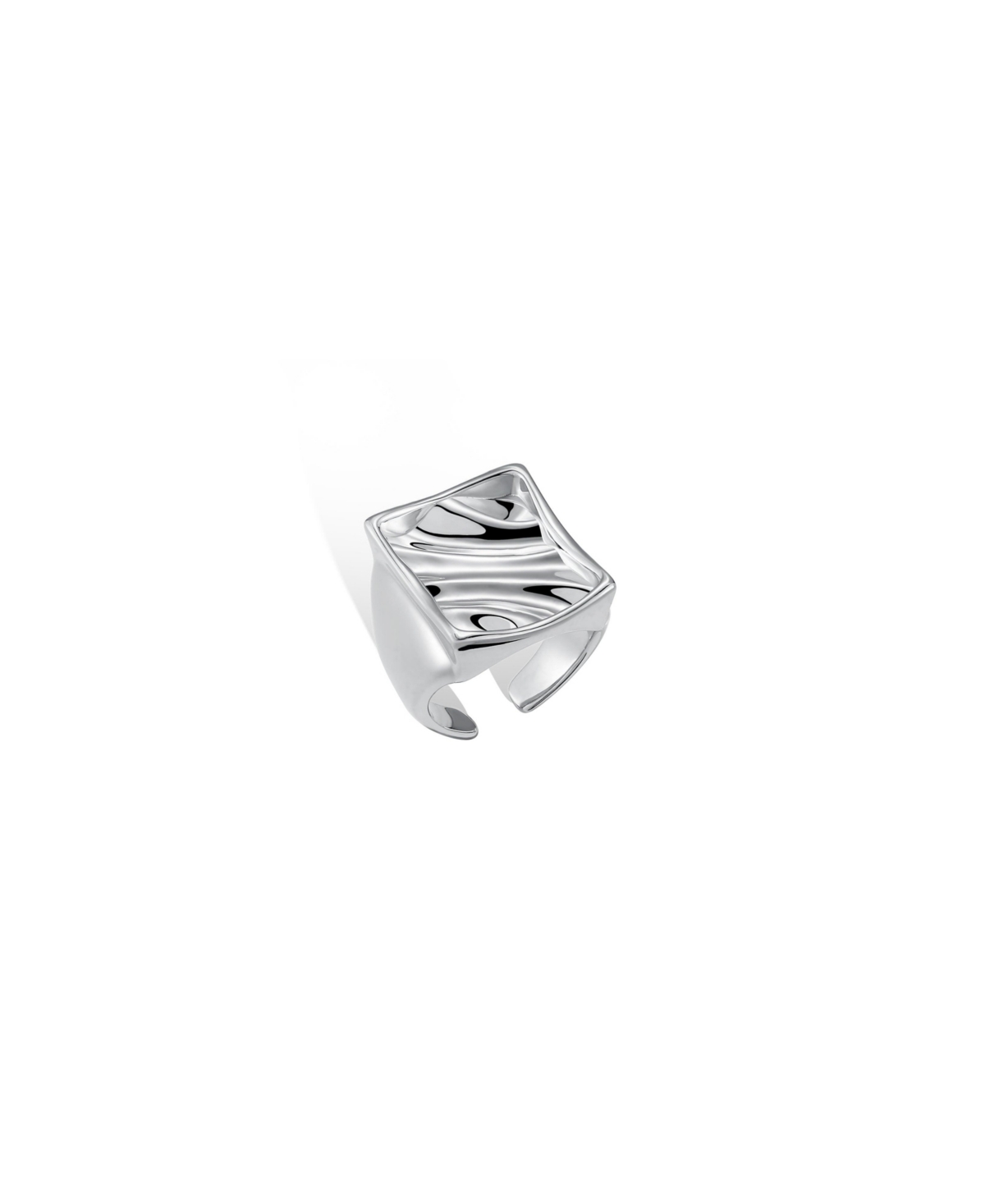 Click here for Retro Chic Tidal Glow Ring - Silver prices