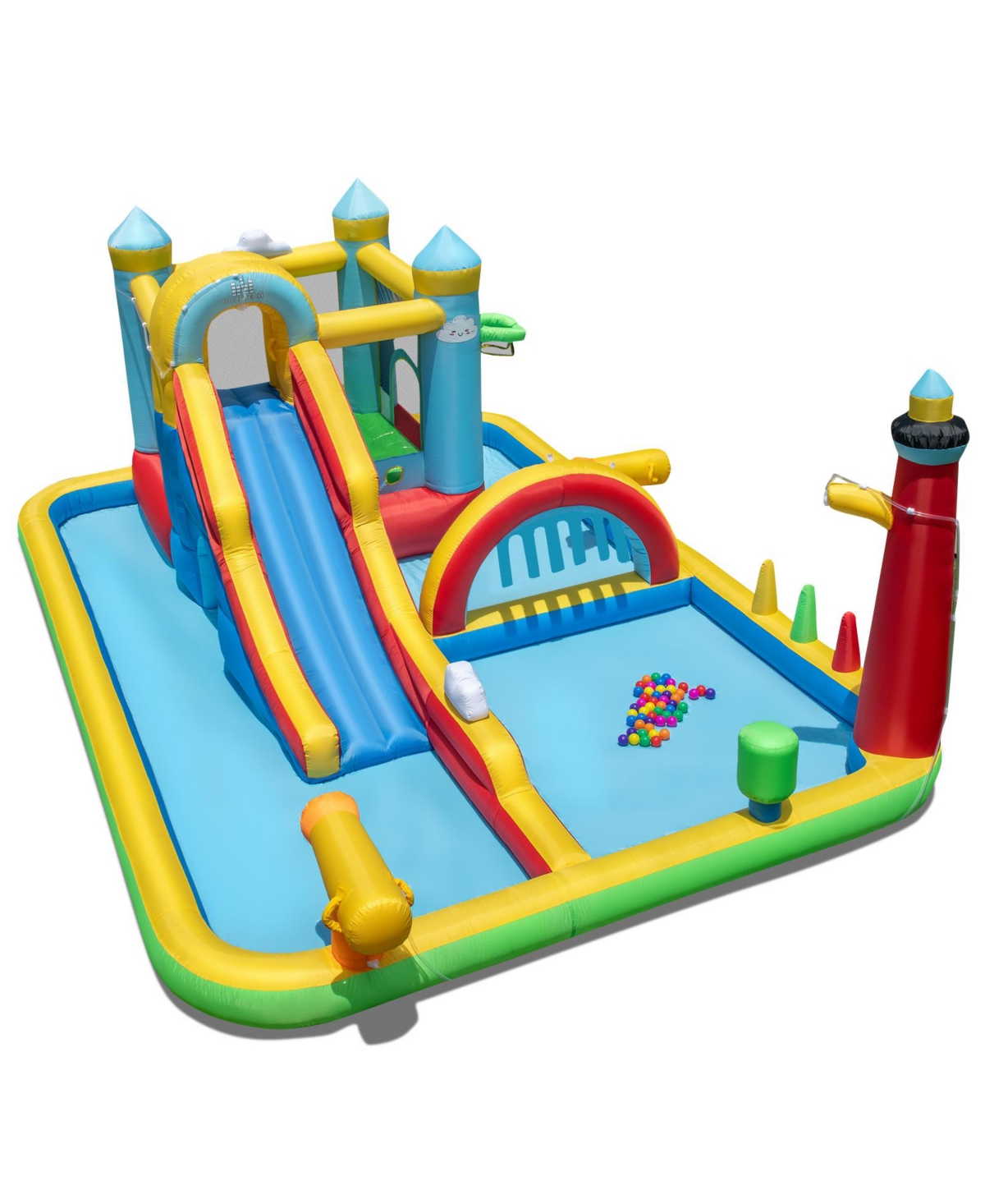 Click here for Mecale Giant Inflatable Water Slide Park with Long... prices