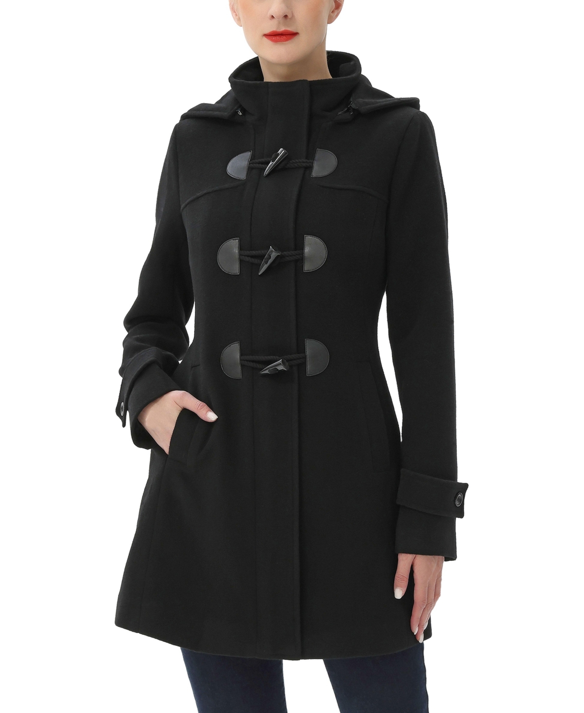 Click here for kimi + kai Womens kimi + kai Noemi Hooded Wool Ble... prices