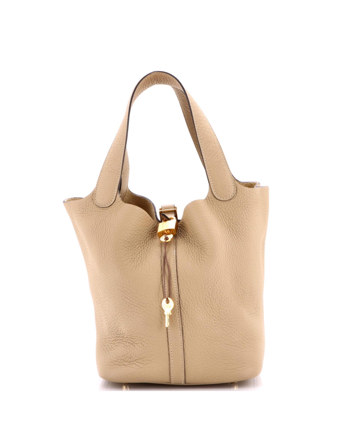 Click here for Pre-Owned HERMES Mm Picotin Lock Bag Clemence - Li... prices