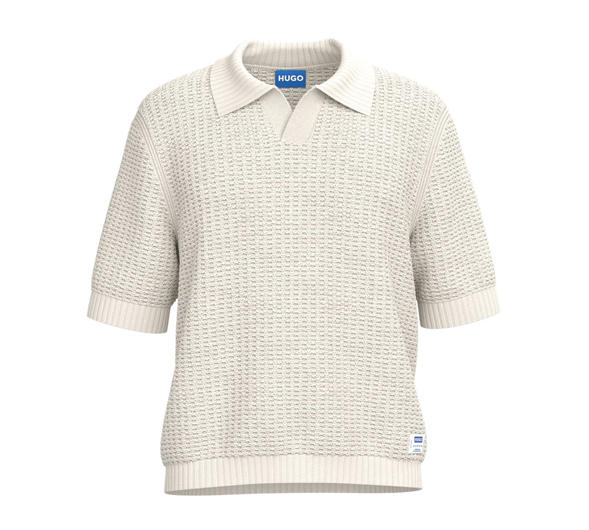 Click here for Hugo Boss Mens Regular-Fit Knitted Collared Neck P... prices