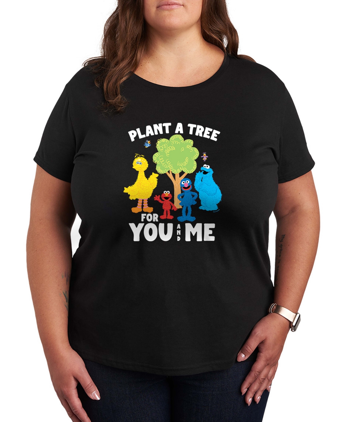 Click here for Hybrid Apparel Plus Size Sesame Street Plant Tree... prices