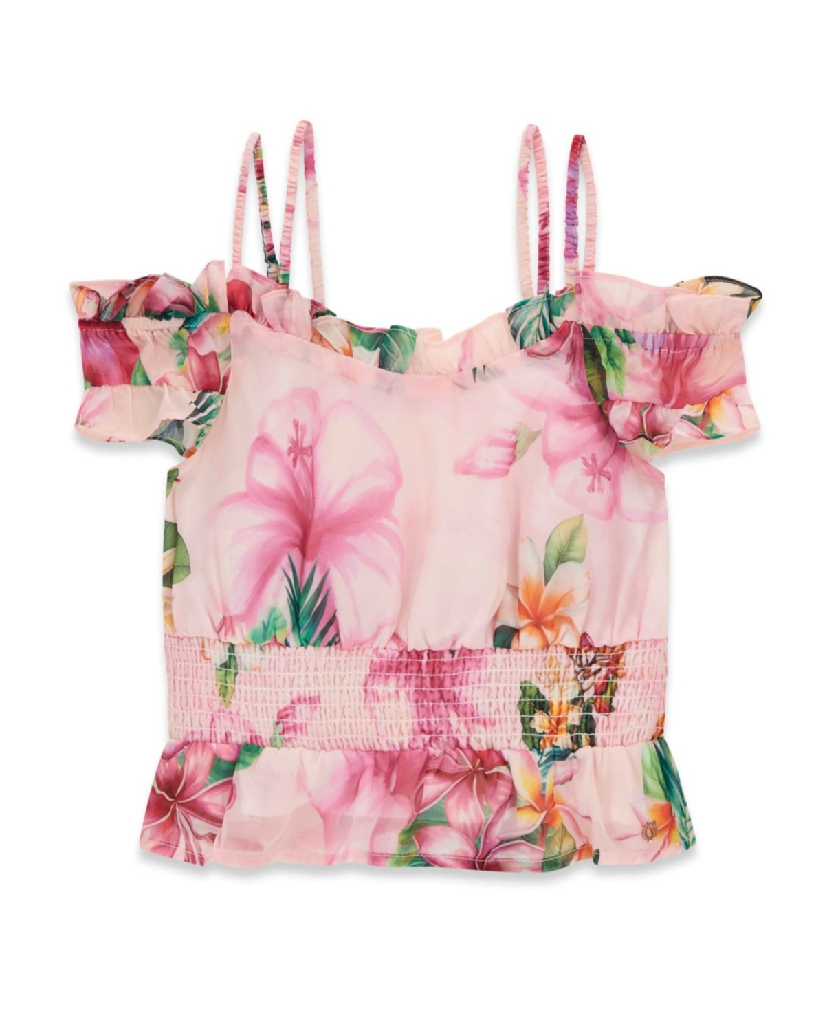 Click here for Guess Girls 7-16 Chiffon Sleeveless Tank Top - Pin... prices