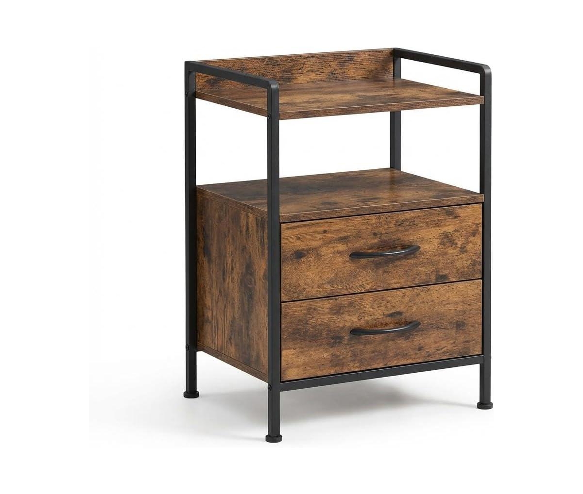 Click here for gaomon Nightstand with 2 Fabric Drawers  3-Tier St... prices