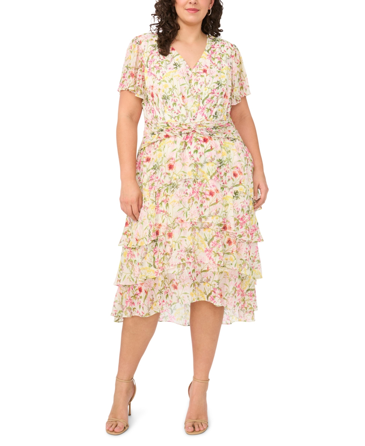 Click here for Vince Camuto Plus Size Twist-Front Flutter-Sleeve... prices