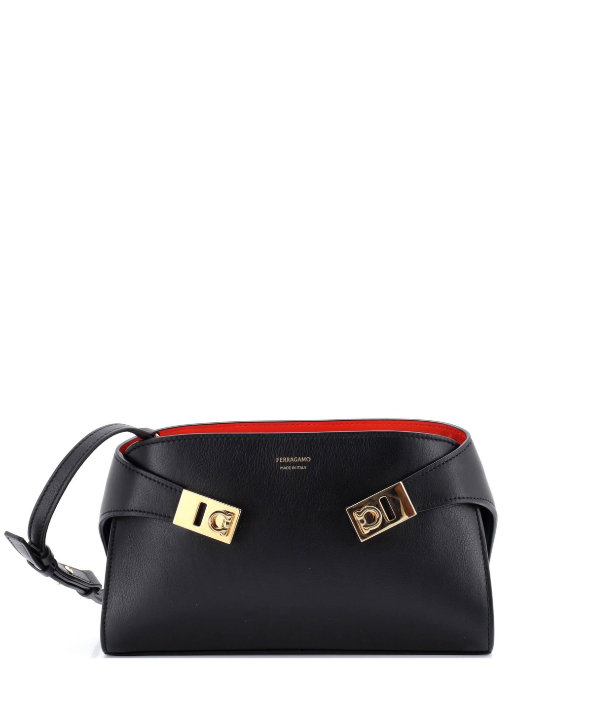 Click here for Pre-Owned Salvatore Ferragamo Mini Hug Pouch Bag L... prices