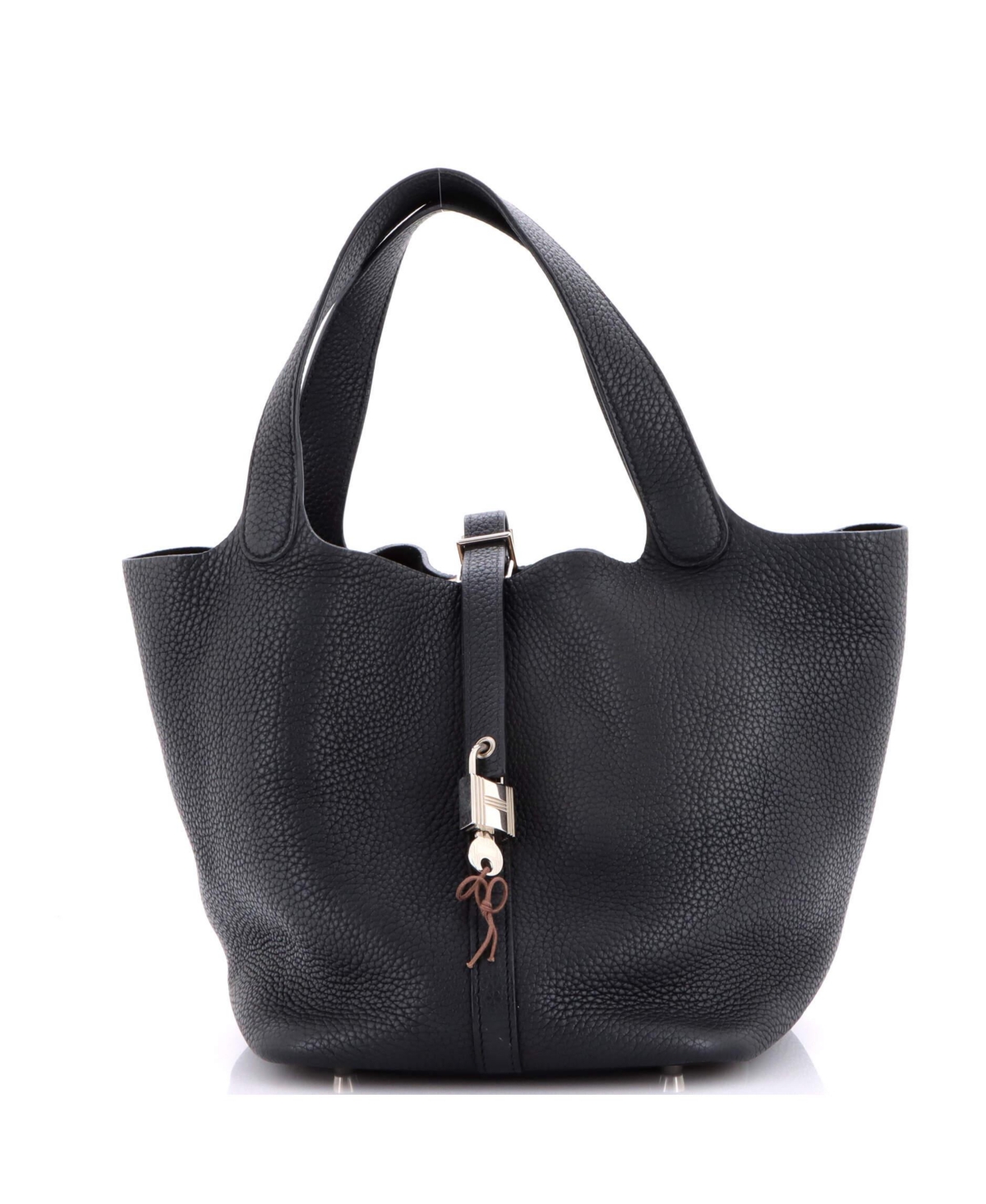Click here for Pre-Owned HERMES Mm Picotin Lock Bag Clemence - Bl... prices