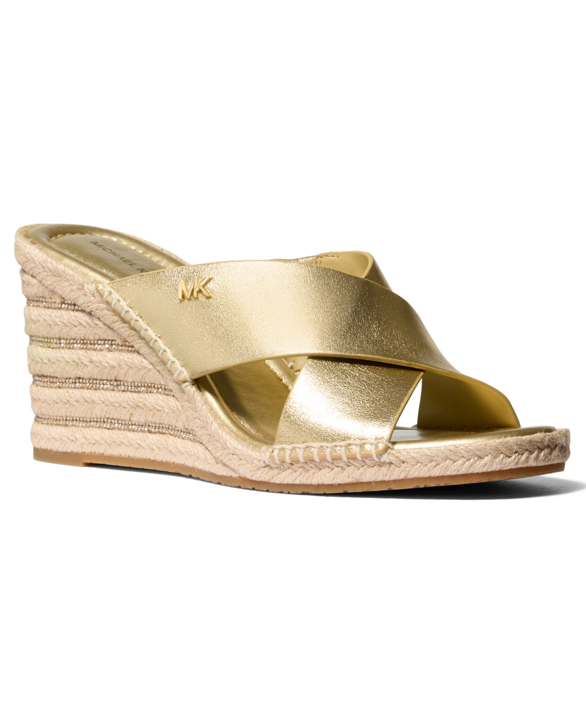 Click here for Michael Kors Womens Kenzie Slip- On Wedge Sandals... prices