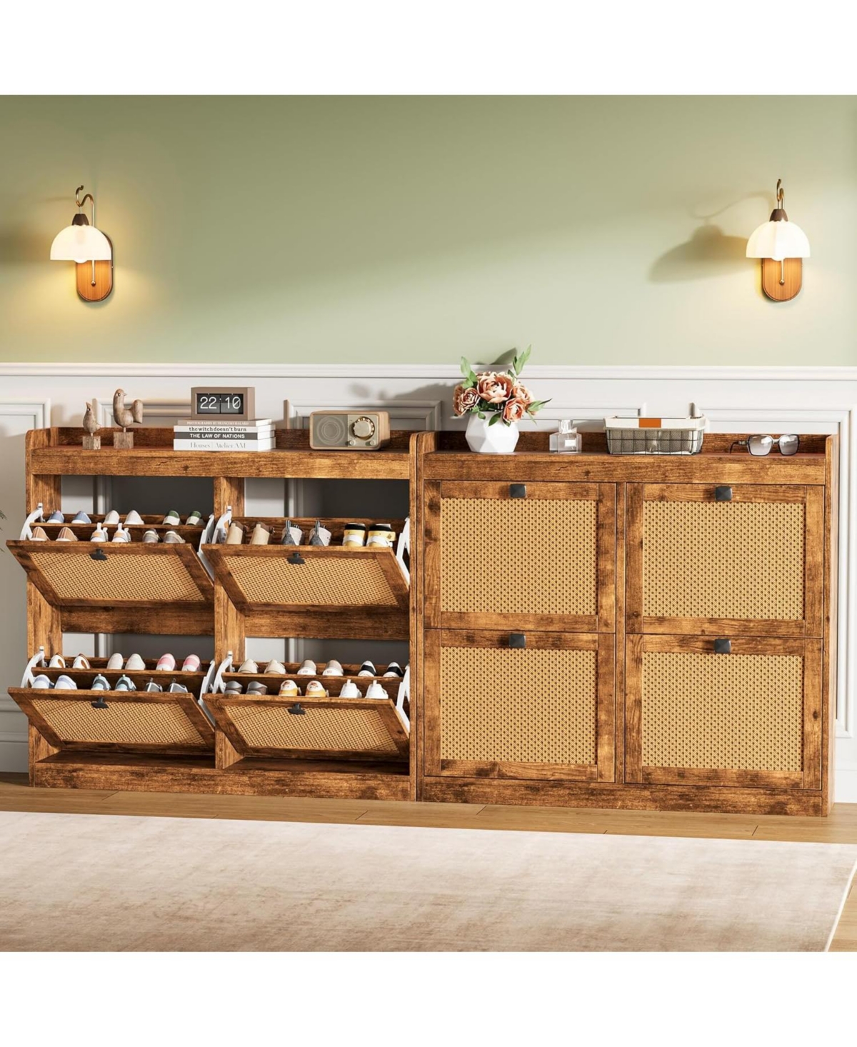 Click here for gaomon 2PCS Of Shoe Cabinet with 4 Deep Flip Drawe... prices