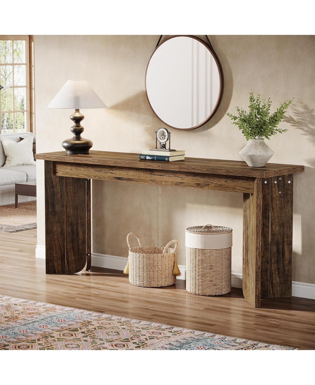 Click here for Tribesigns 70.9-Inch Long Tv Stand  Farmhouse Sofa... prices