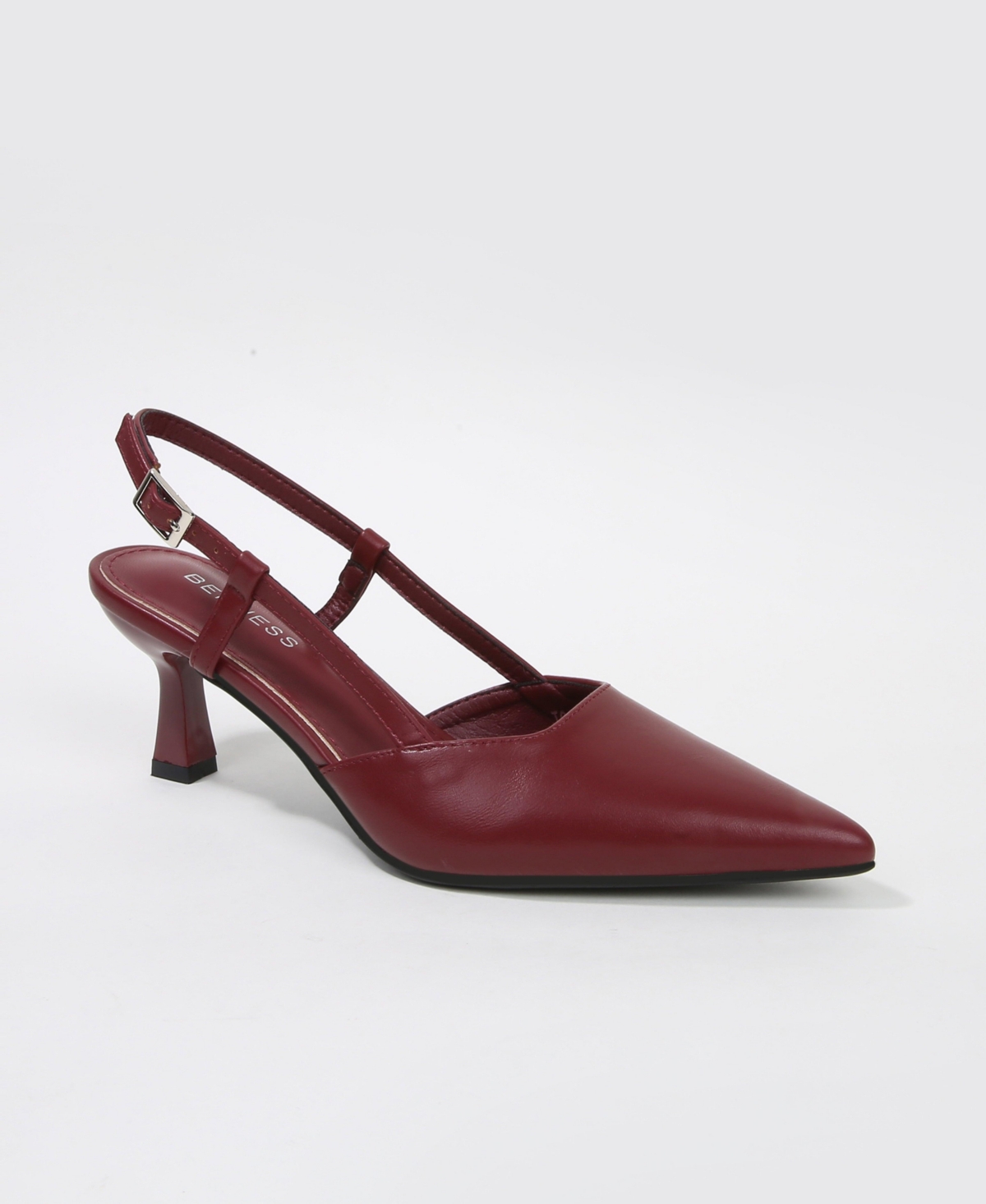 Click here for Berness Joanna Slingback Kitten Heels - Wine prices