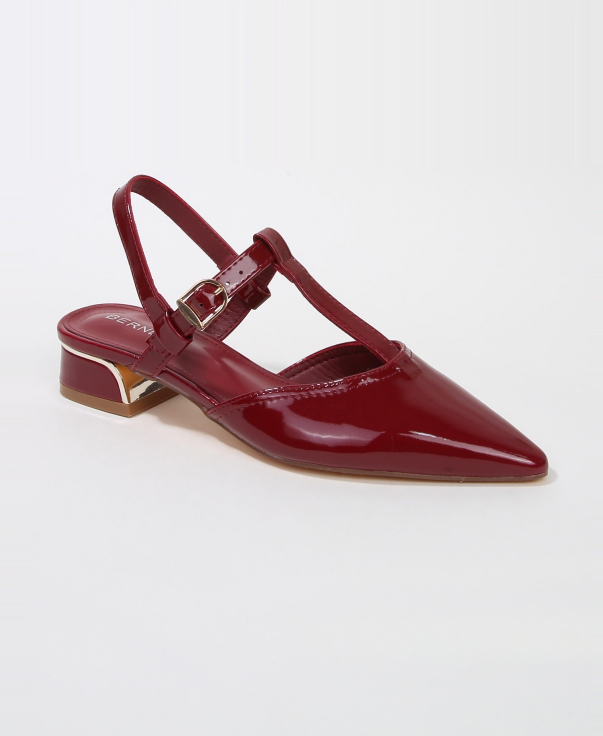 Click here for Berness Womens Cristian T-Strap Slingbacks - Wine prices