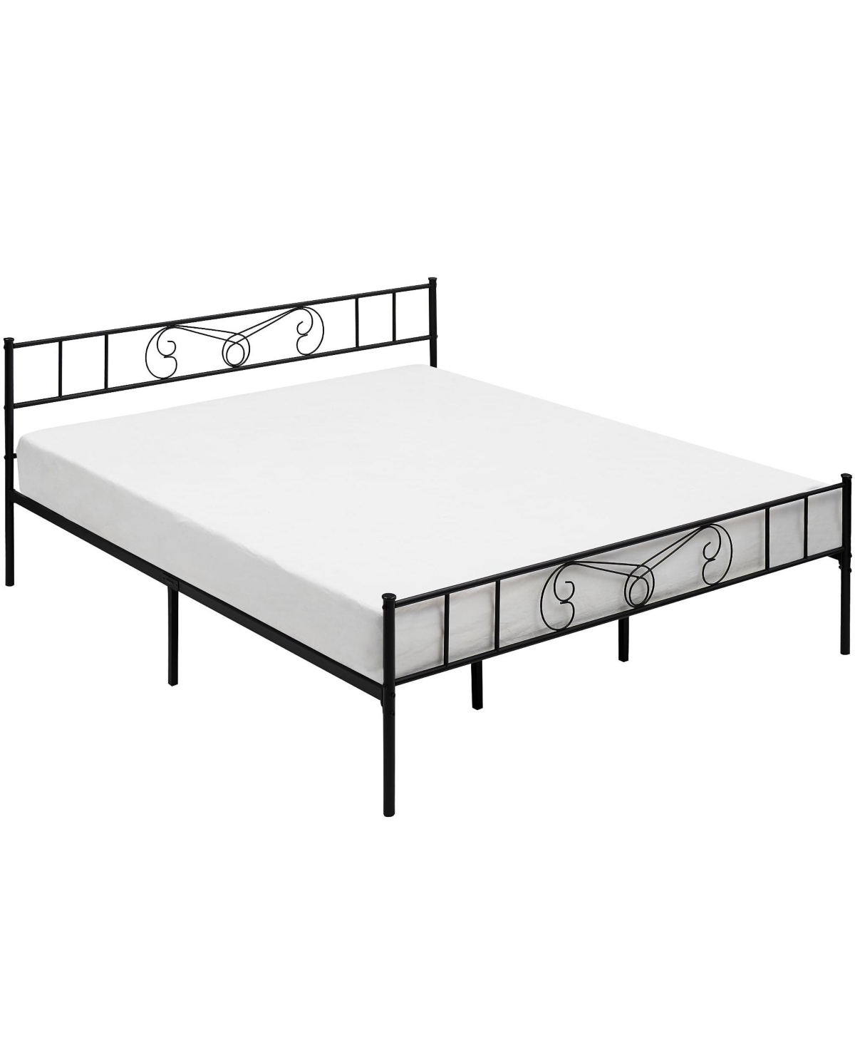 Click here for gaomon Metal Platform Bed- Minimalist Curved Iron... prices