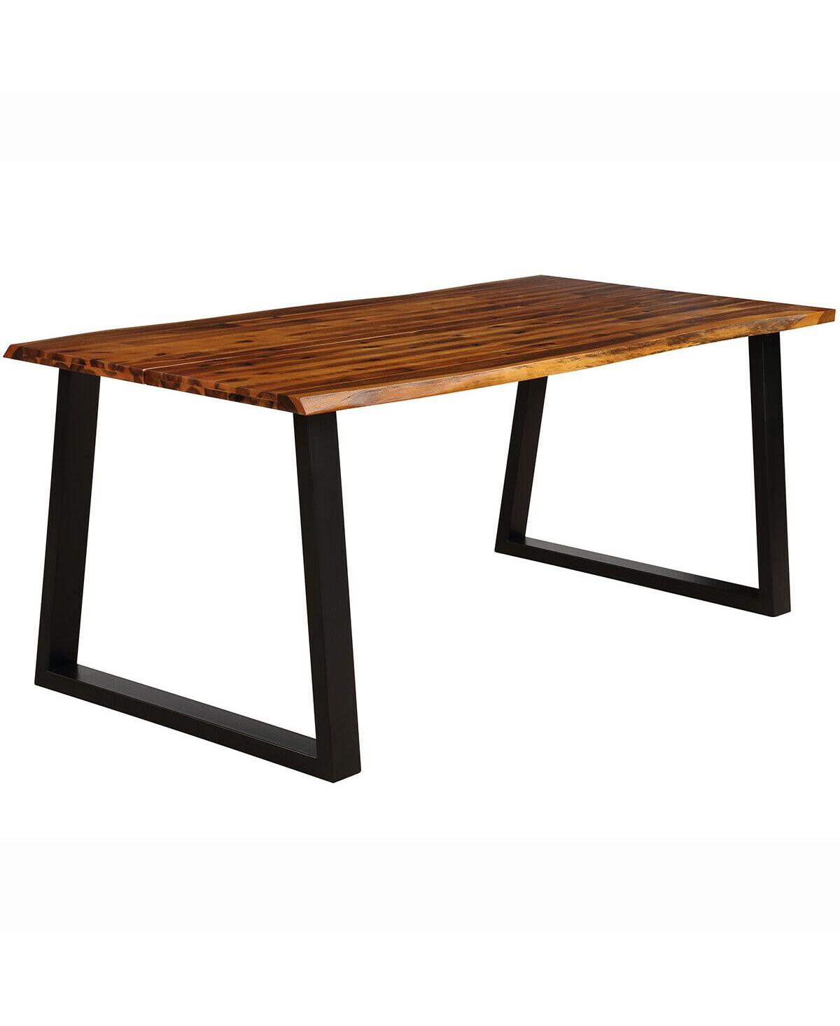 Click here for Gymax Rectangular Acacia Wood Dining Table Rustic... prices
