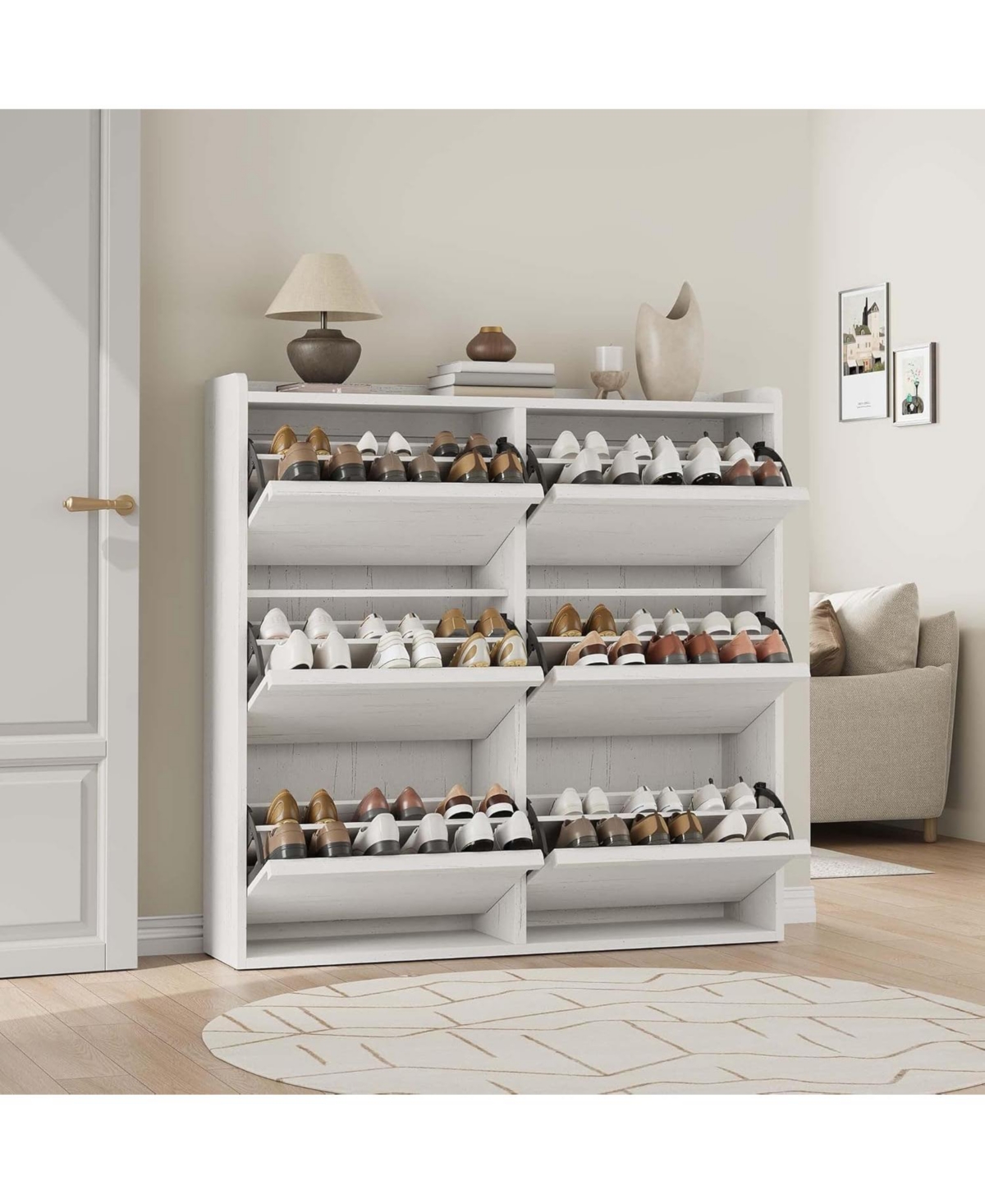 Click here for gaomon Shoe Cabinet with 6 Flip Drawers Narrow Cab... prices