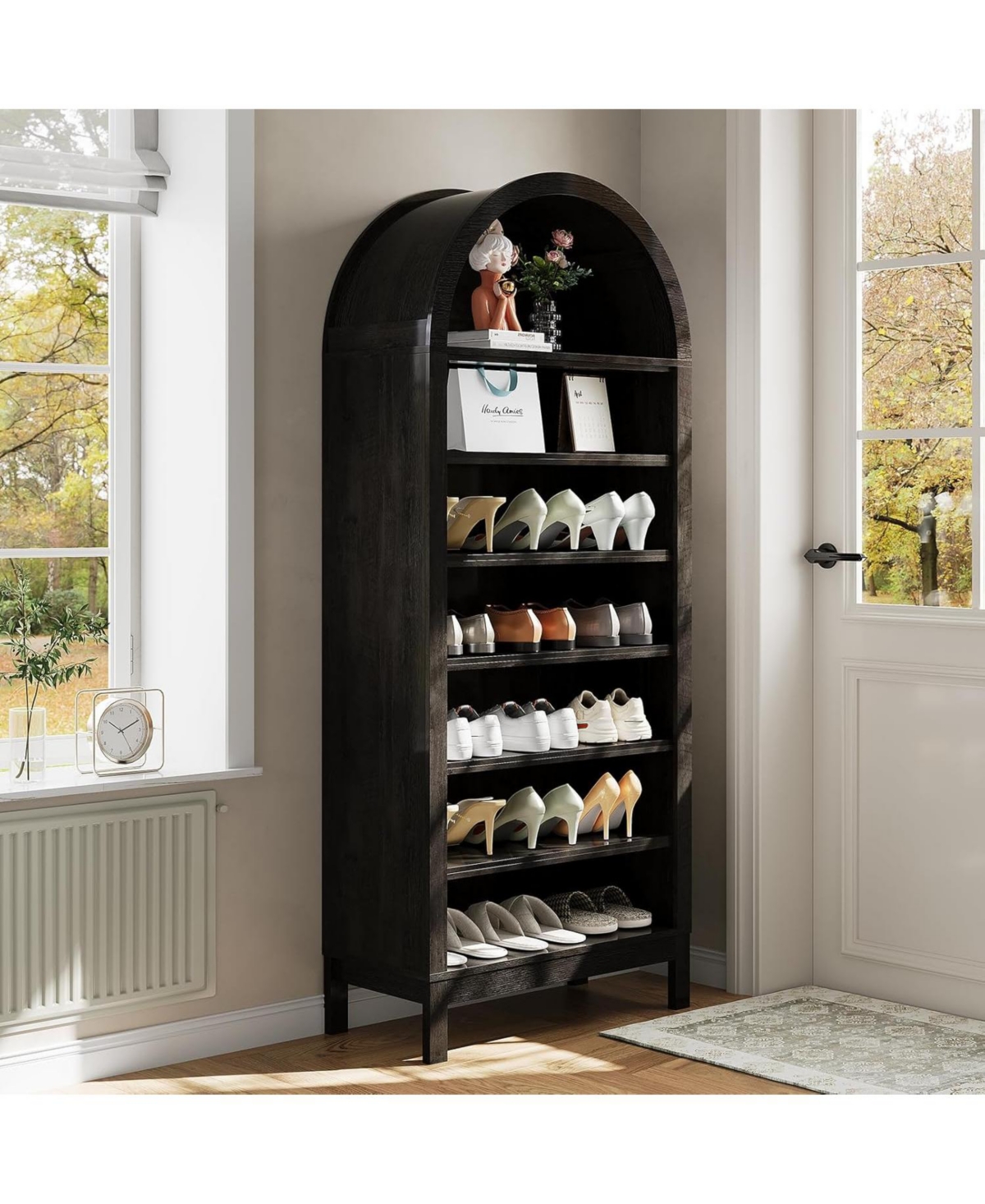 Click here for Gaomon 71" Tall Arched Shoe Storage Cabinet... prices