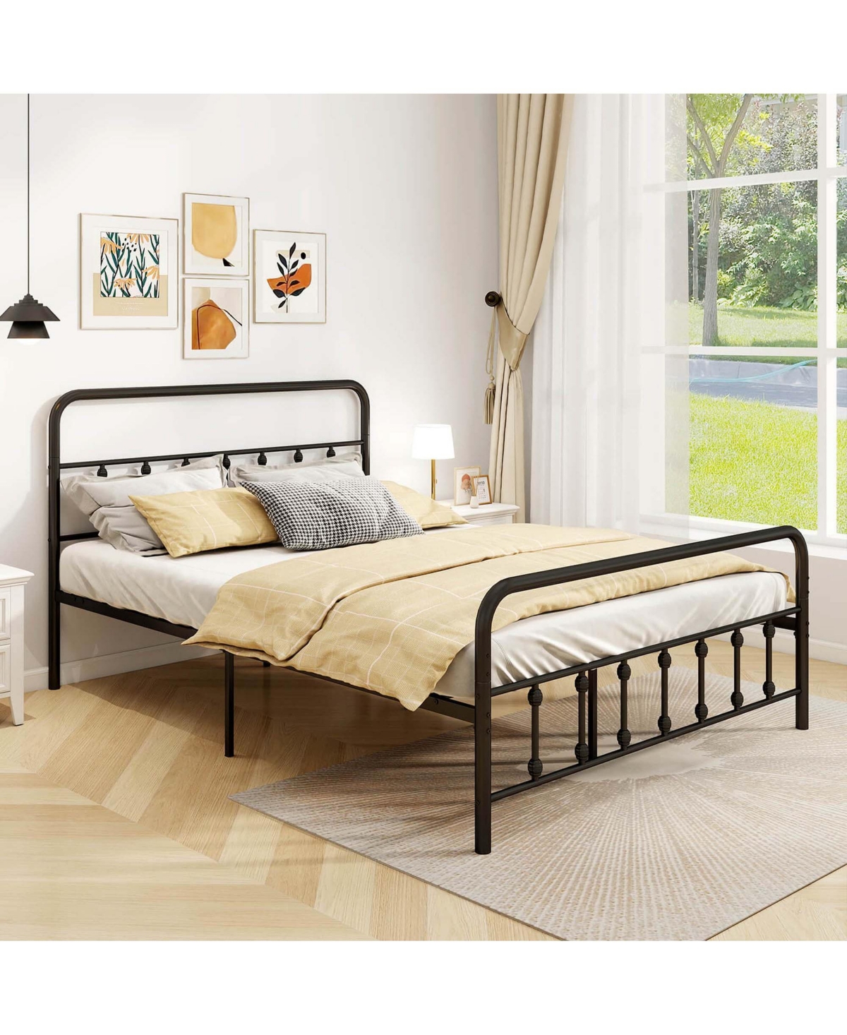 Click here for Queen Size Bed Frame with Headboard Under Bed Stor... prices
