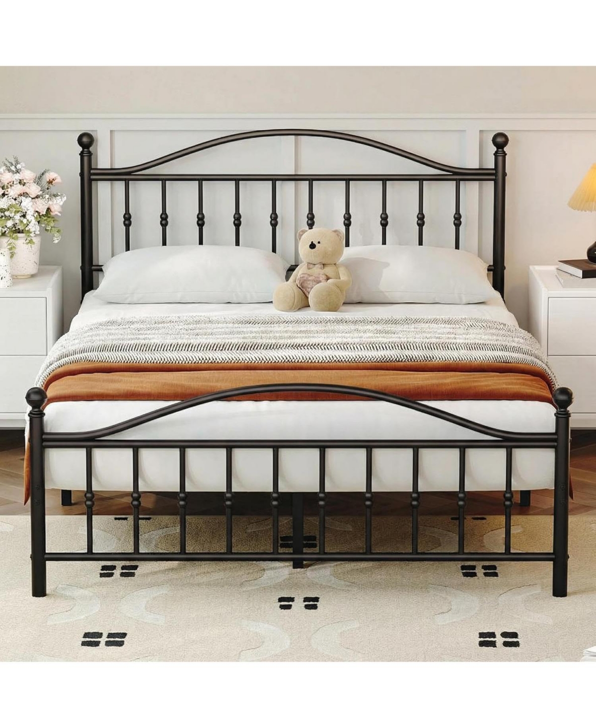 Click here for gaomon Size Metal Platform Bed Frame with Victoria... prices