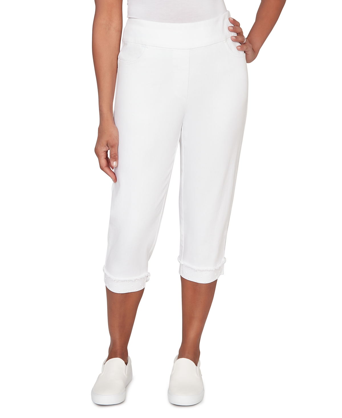 Click here for Alfred Dunner Petite Port Side Imitation Pearl Den... prices