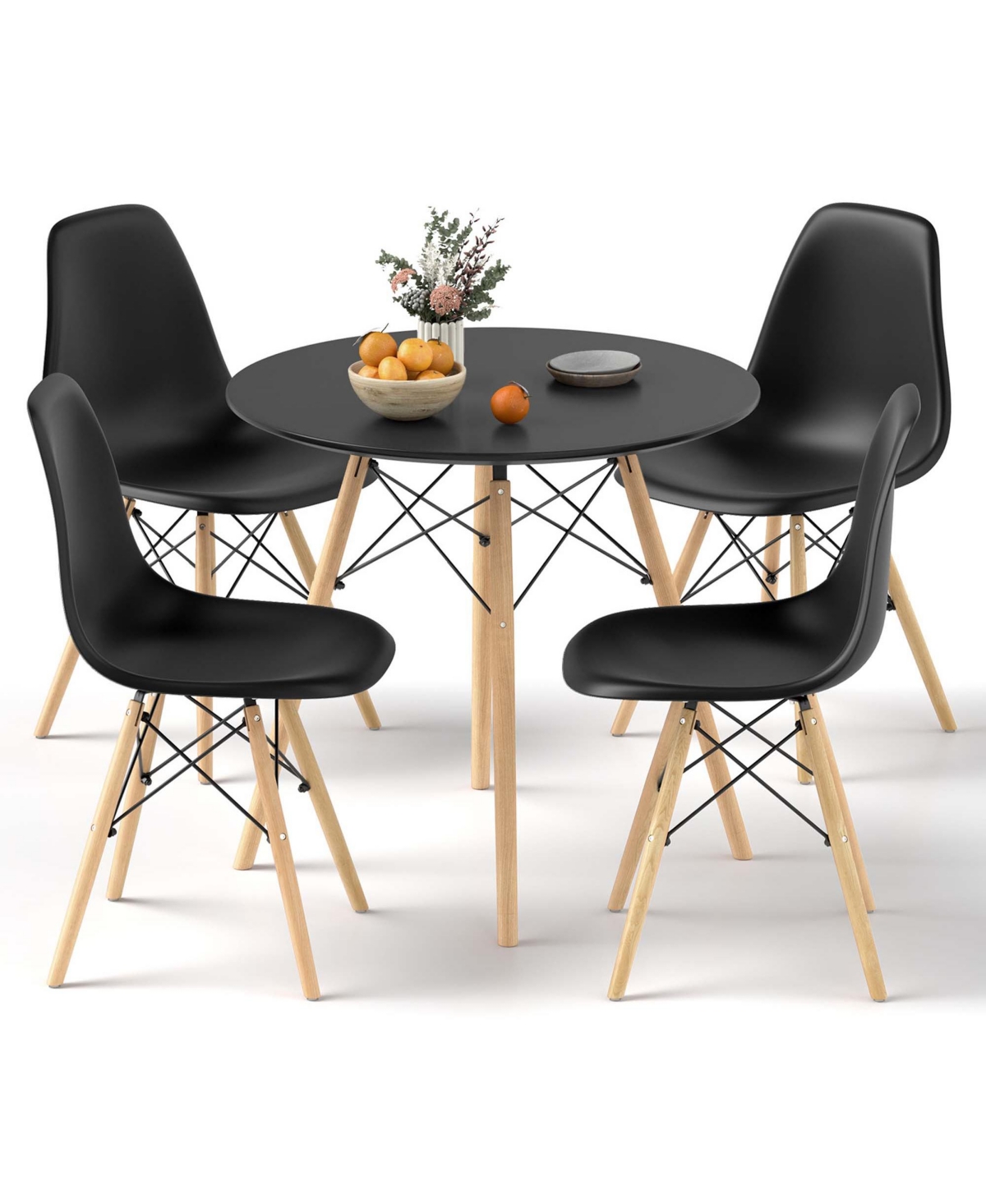 Click here for Dining Table Set Modern 5 Pcs For 4 Round Dining R... prices
