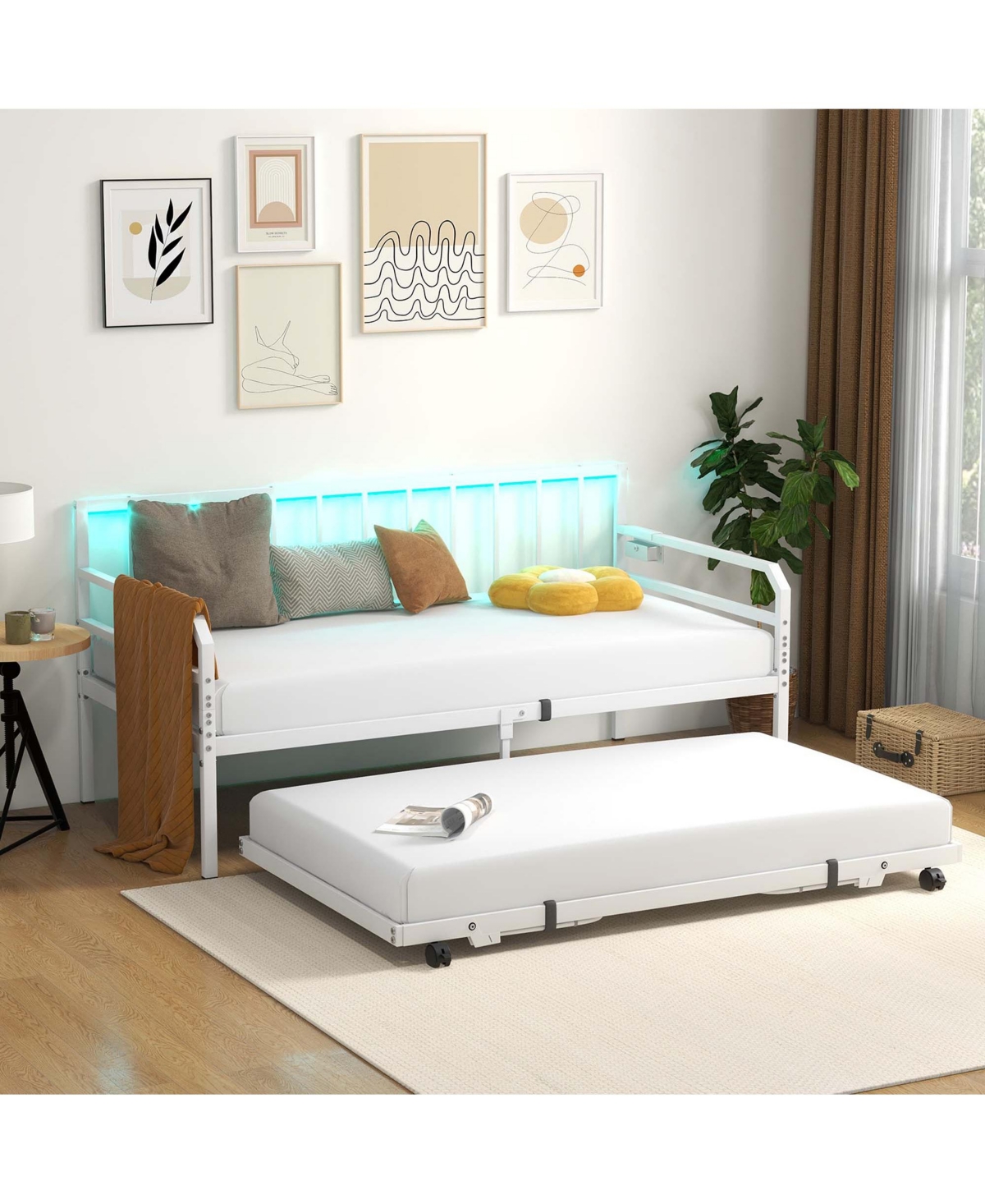 Click here for Twin Size Daybed with Pop-up Trundle Charging Stat... prices