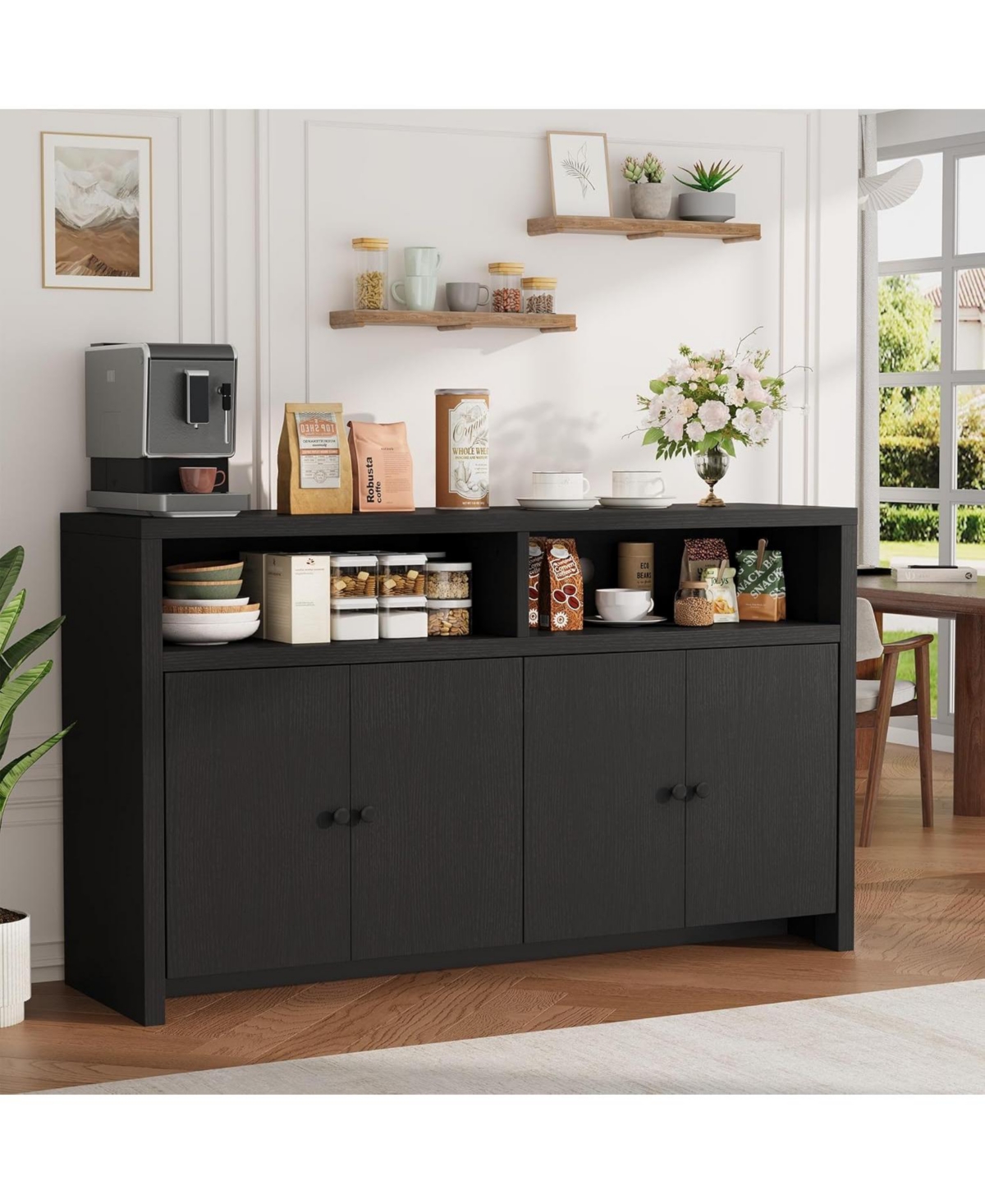Click here for gaomon Buffet Sideboard with Storage  4 Doors & Ad... prices